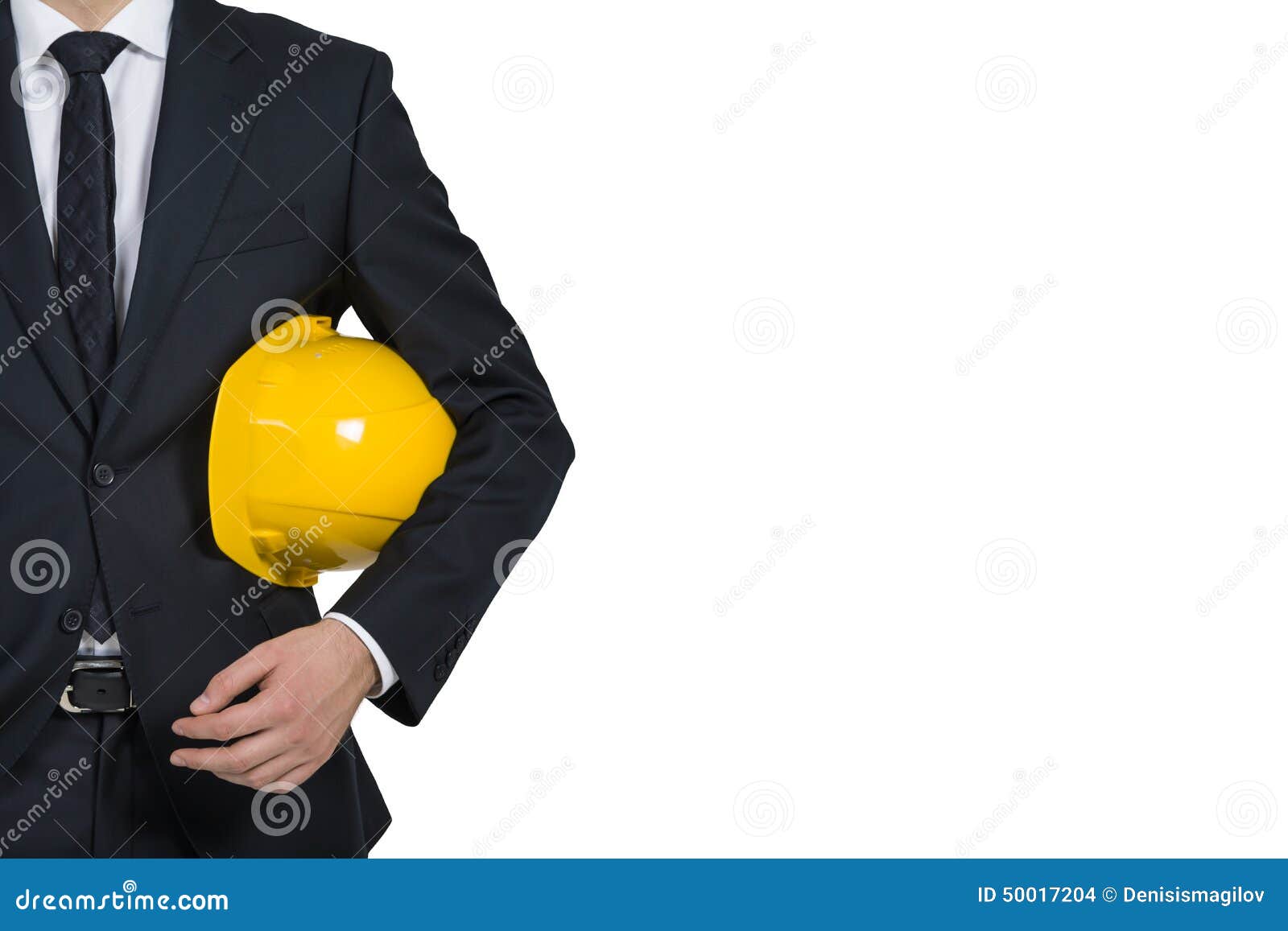 Businessman Engineer Holding Helmet Stock Photo - Image of helmet ...