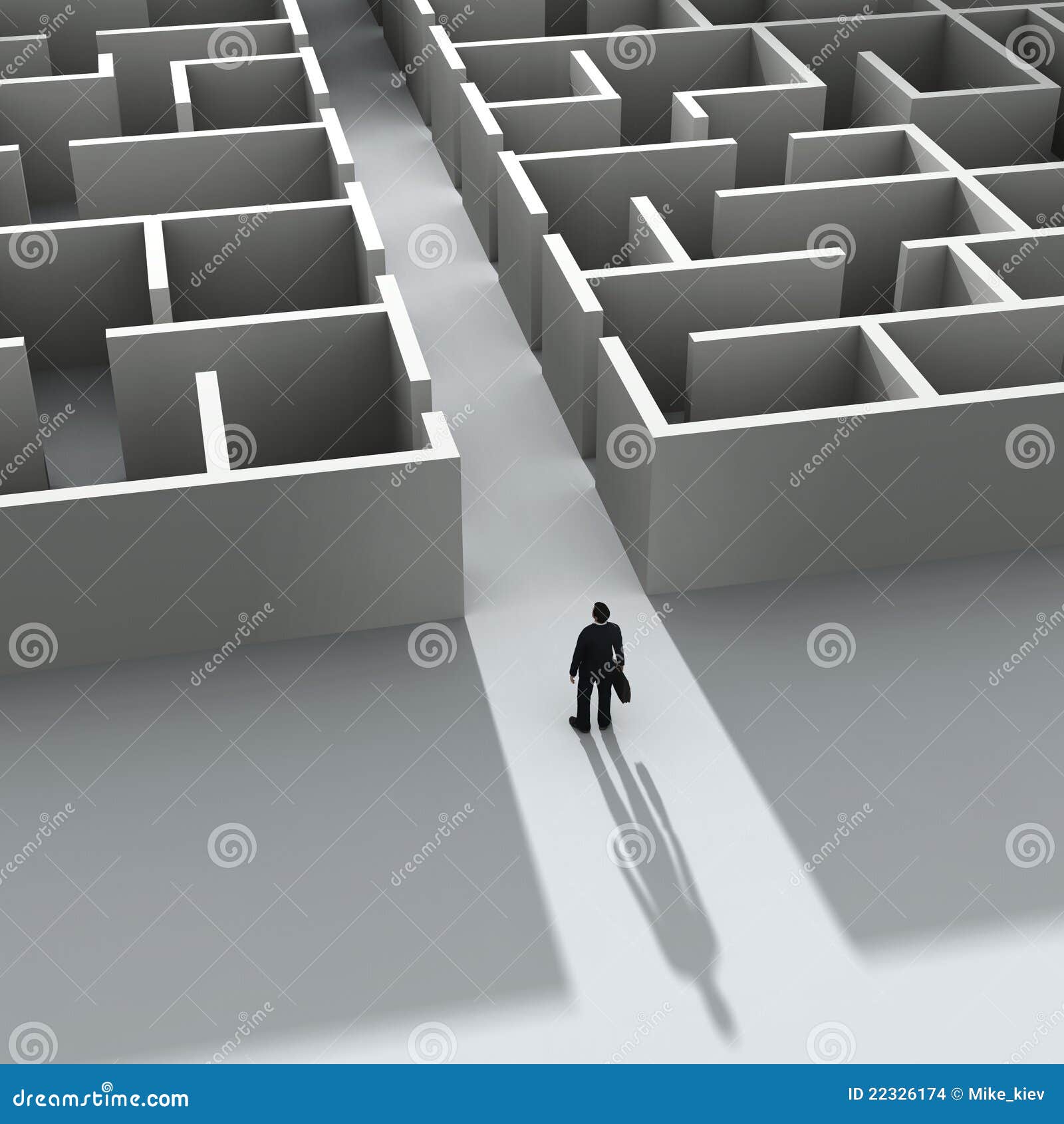 Bureaucratic Maze. Labyrinth With Working Government Officials ...