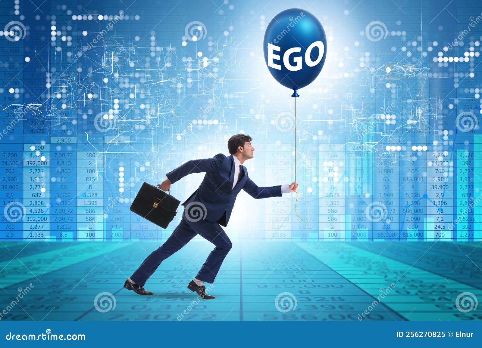 Businessman in Excessive Ego Concept Stock Image - Image of work ...