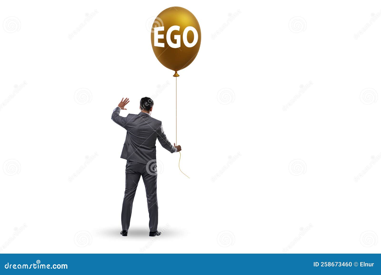 Businessman in Excessive Ego Concept Stock Photo - Image of people ...