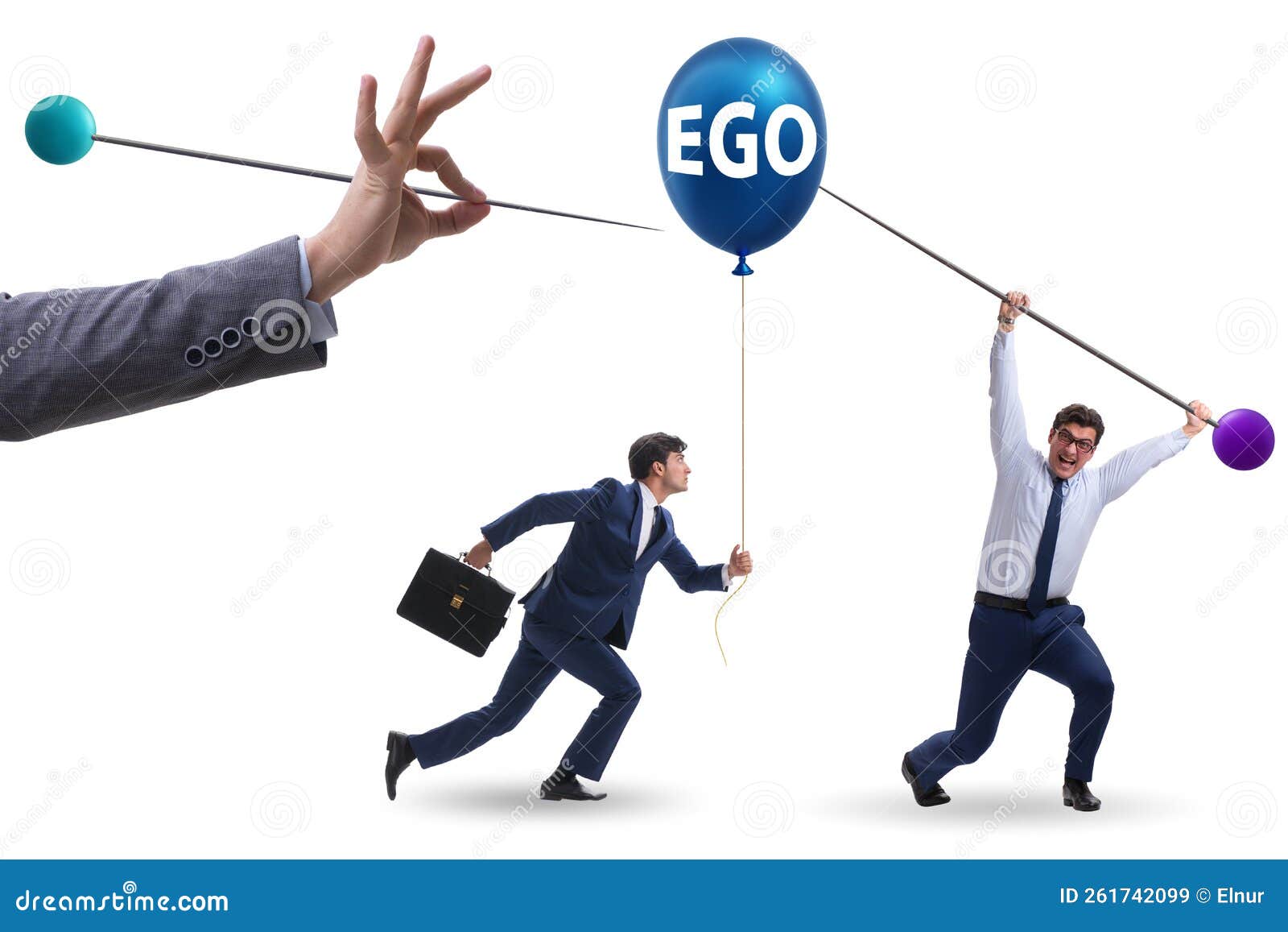 Businessman in Excessive Ego Concept Stock Image - Image of manager ...