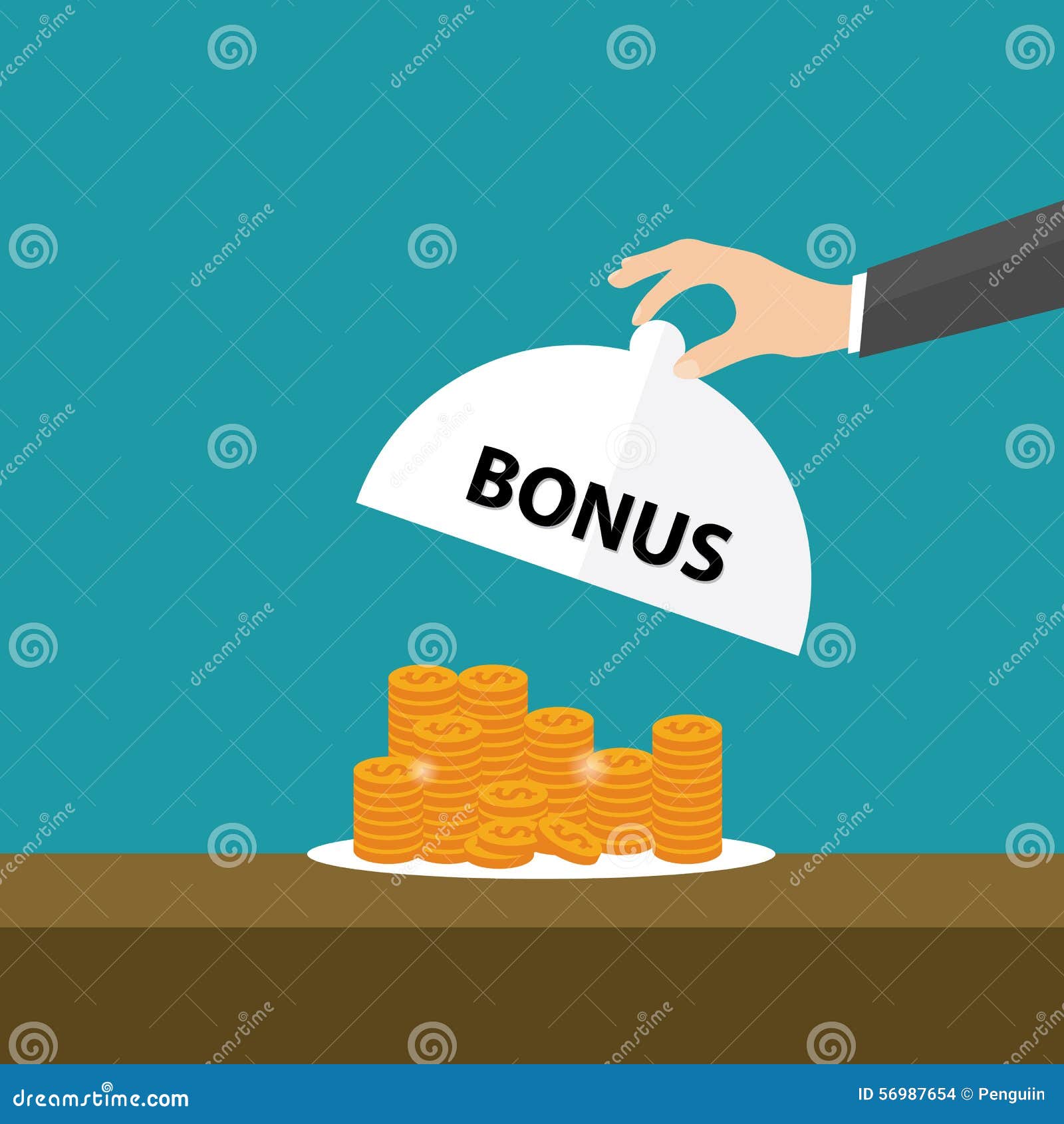 Businessman Exciting with Big Bonus. Vector Stock Vector - Illustration ...