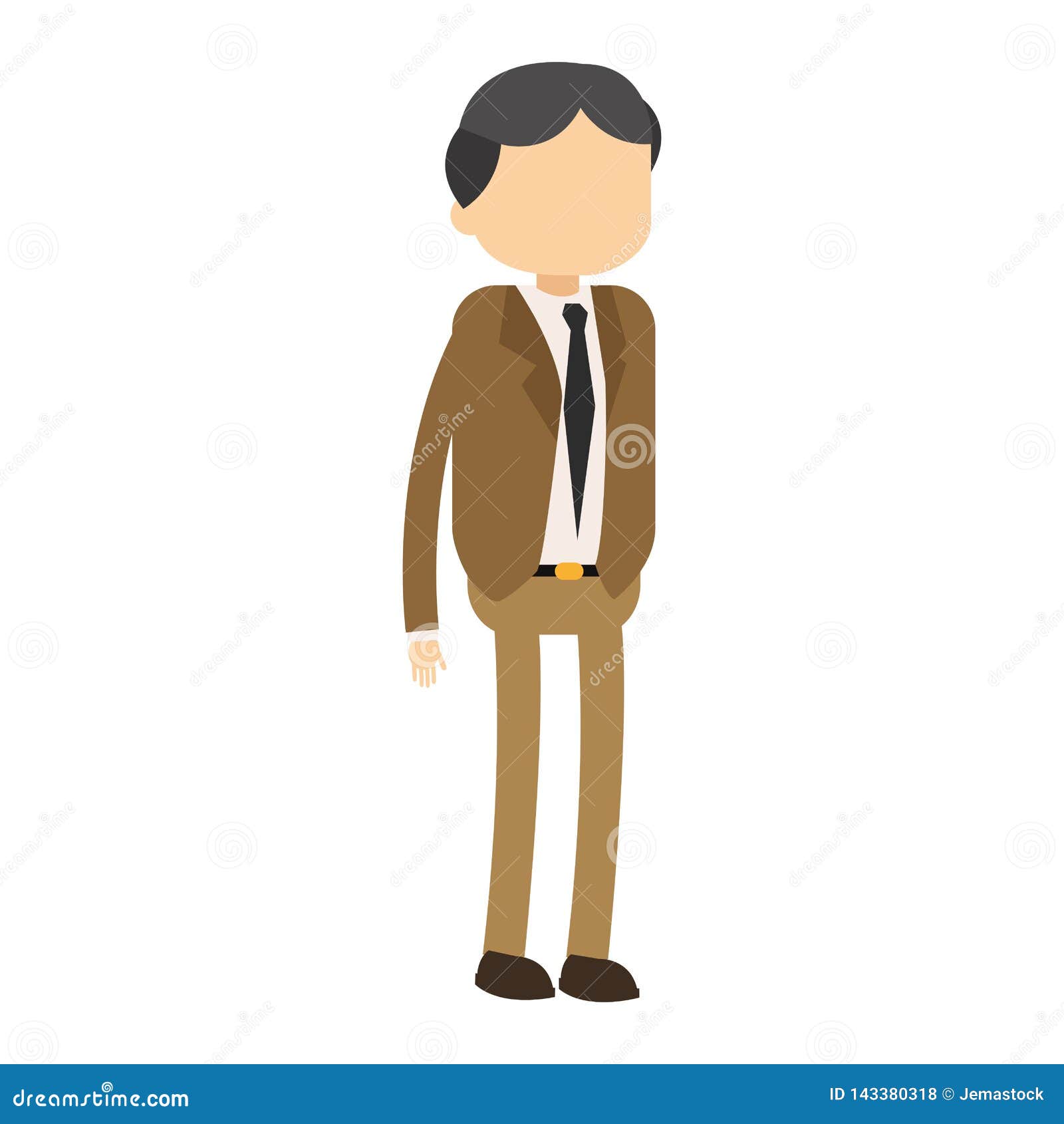 Businessman Executive Cartoon Stock Vector - Illustration of people ...
