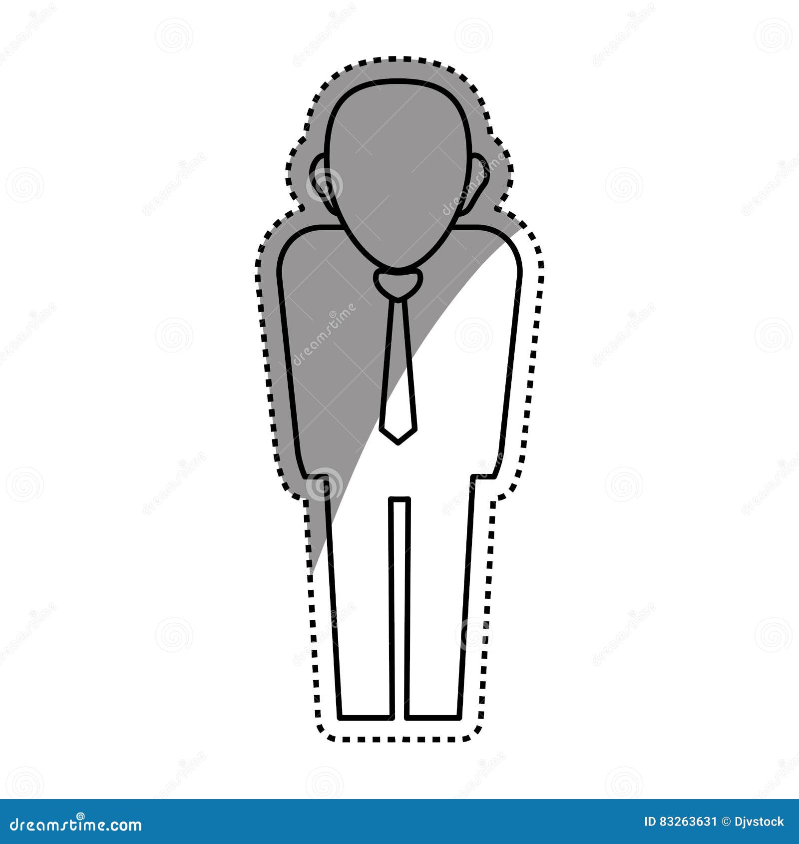 Businessman Executive Profile Stock Illustration - Illustration of suit ...