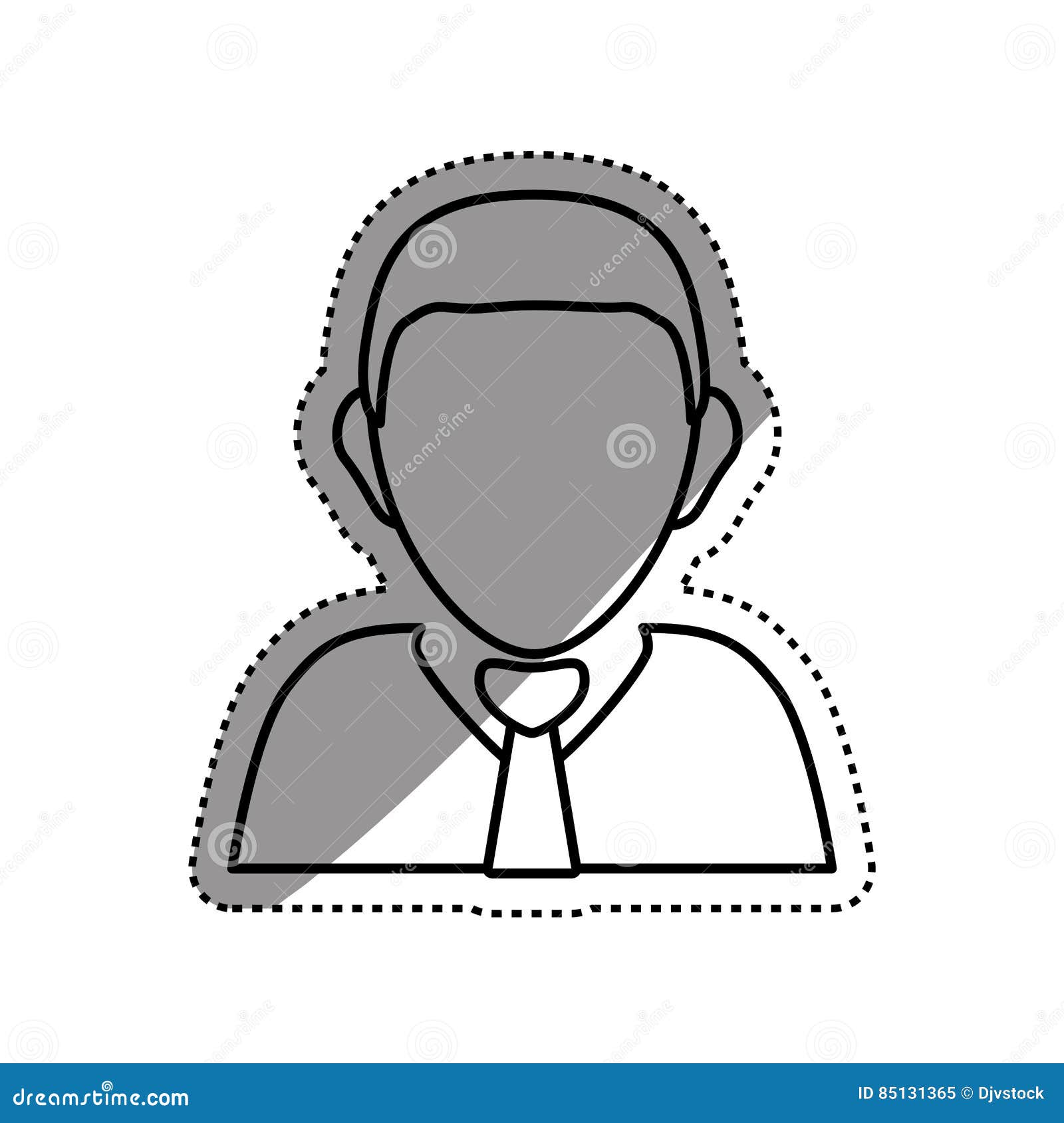 Businessman Executive Profile Stock Illustration - Illustration of head ...