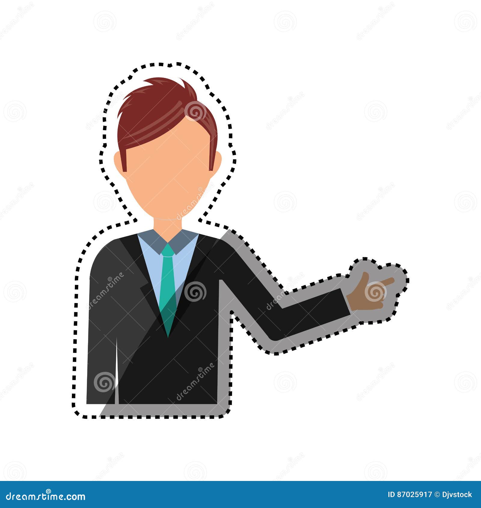 Businessman Executive Profile Stock Illustration - Illustration of ...