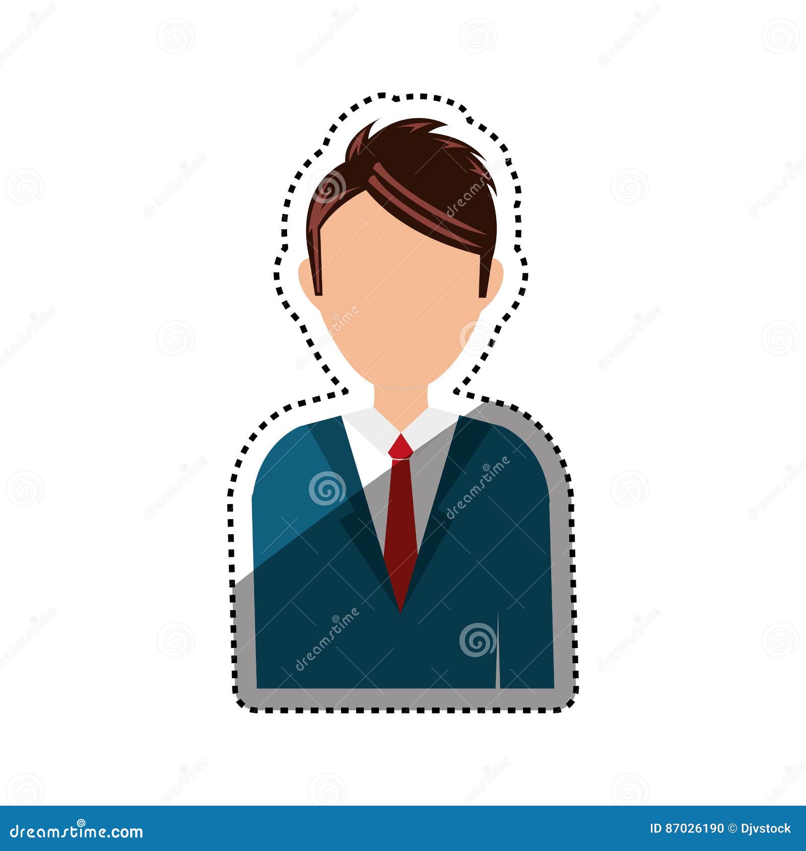 Businessman Executive Profile Stock Illustration - Illustration of ...