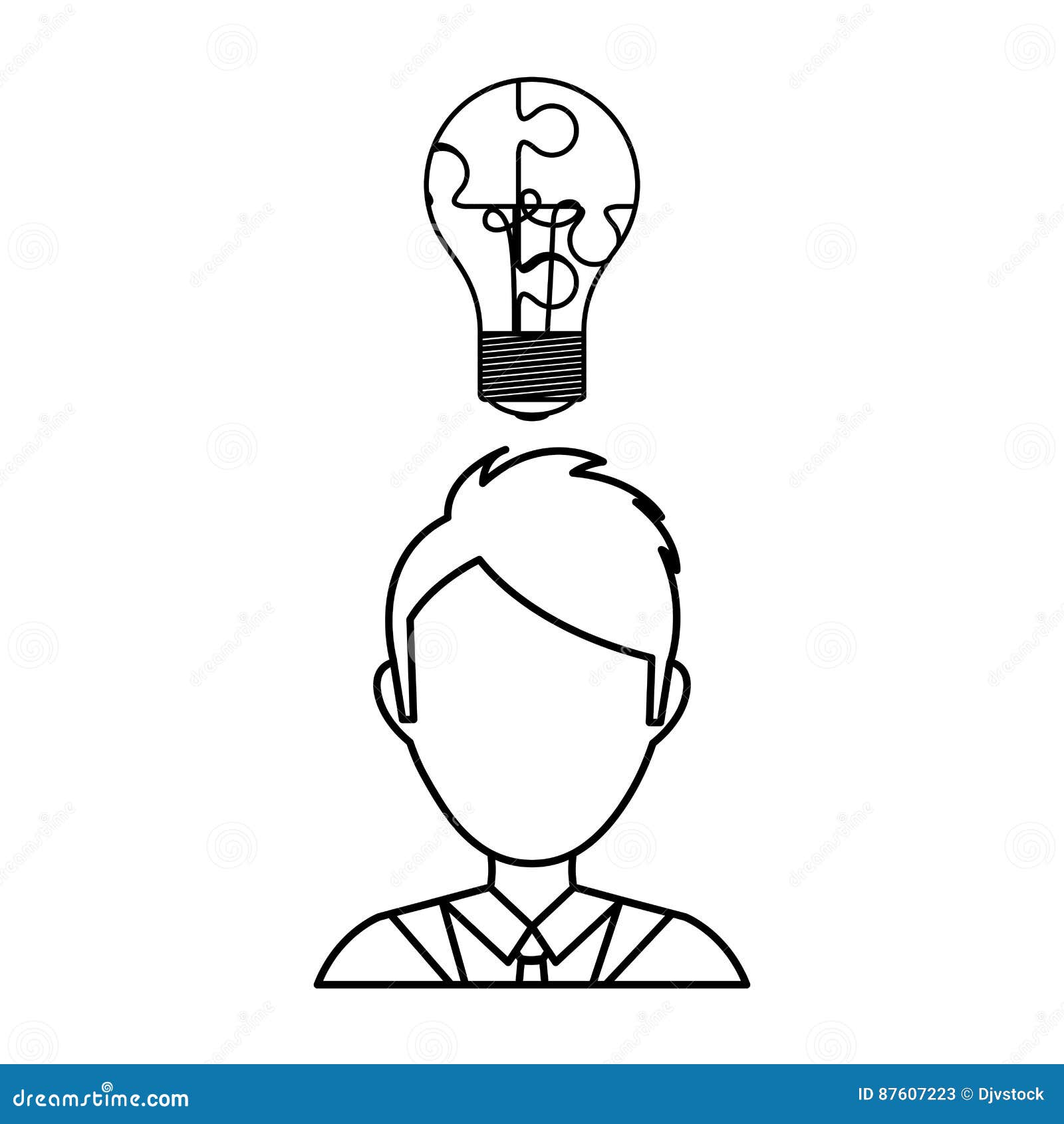 Businessman Executive Profile Stock Illustration - Illustration of ...