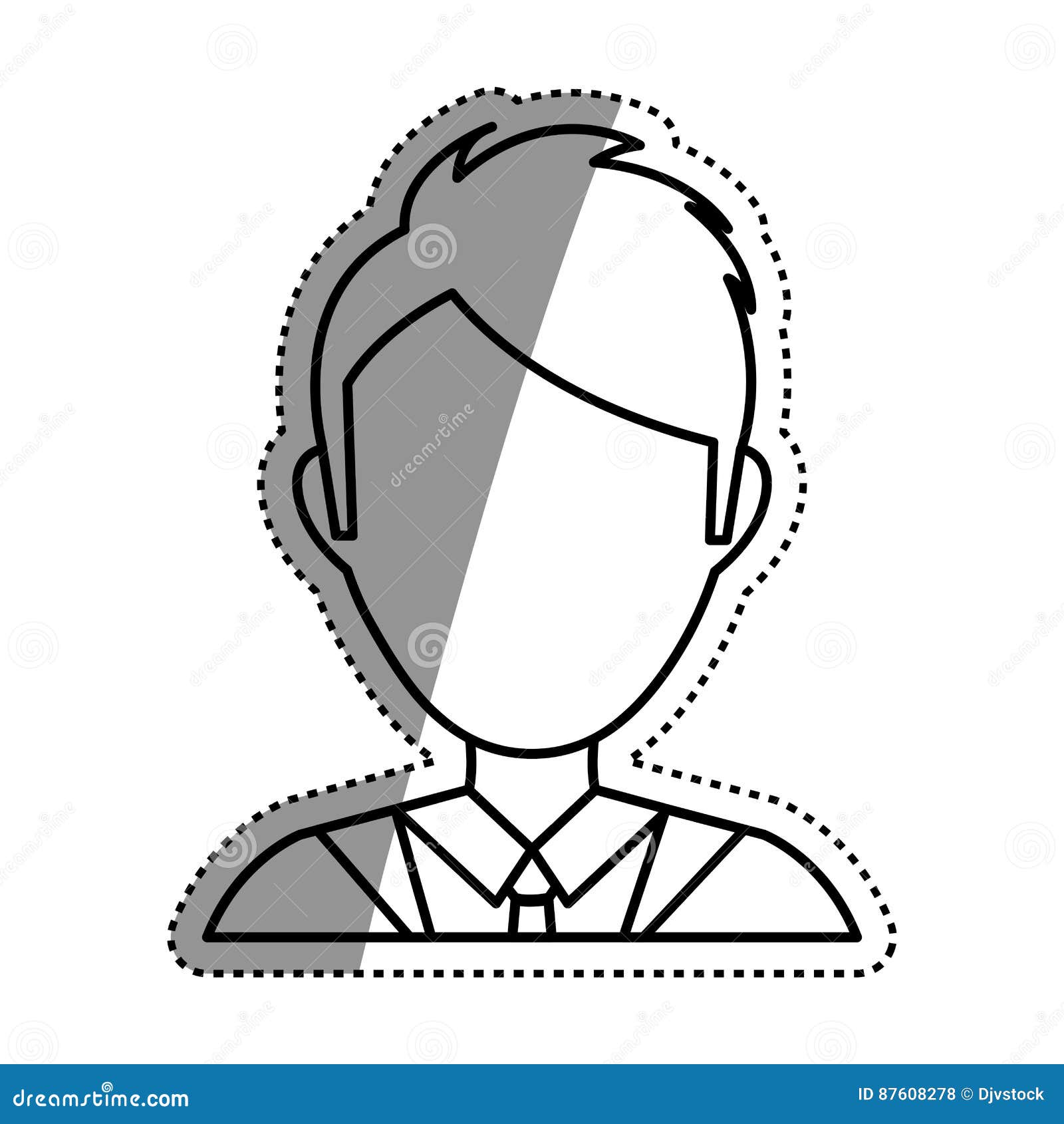 Businessman Executive Profile Stock Illustration - Illustration of ...