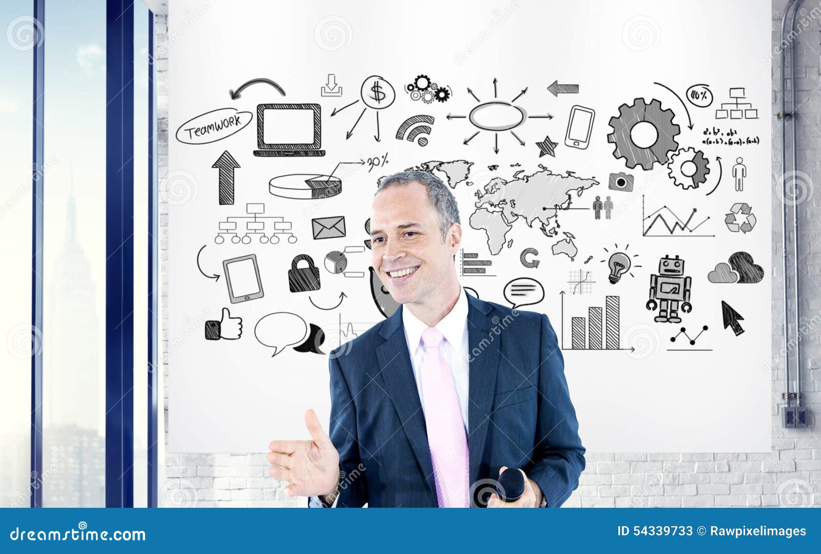 Businessman Executive Success Happiness Confident Concept Stock Image ...