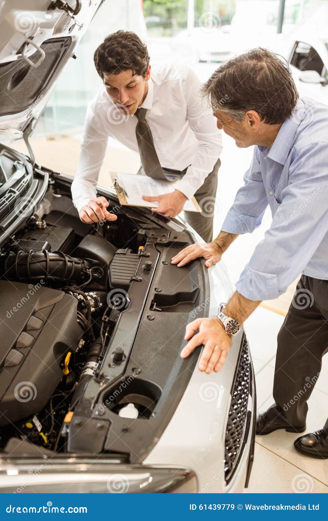 Businessman Explaining the Car Details Stock Image - Image of people ...