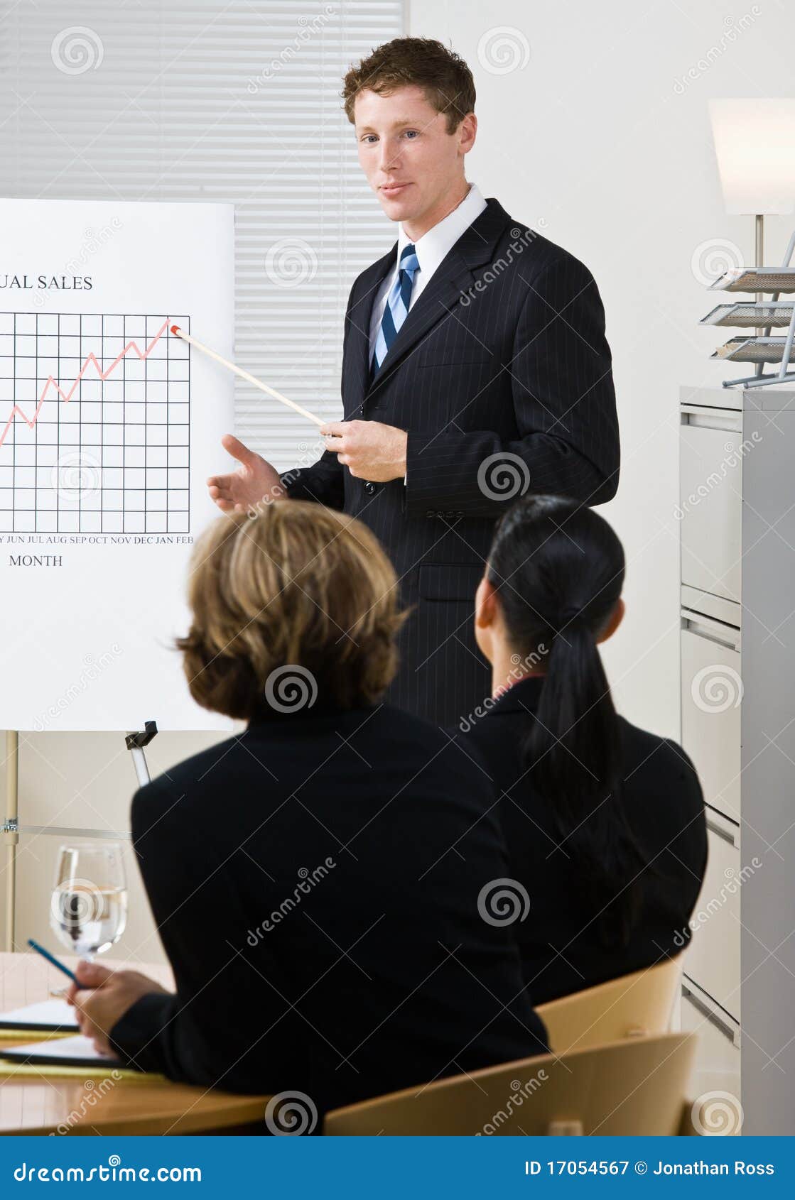 Businessman Explaining Chart Stock Image - Image of display, funding ...