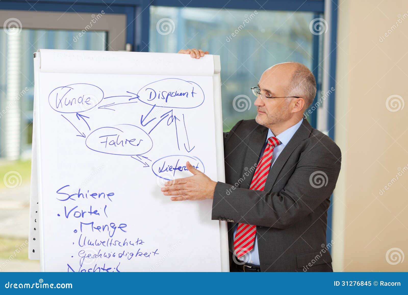 Businessman Explaining Plan Stock Image - Image of gesturing, focus ...