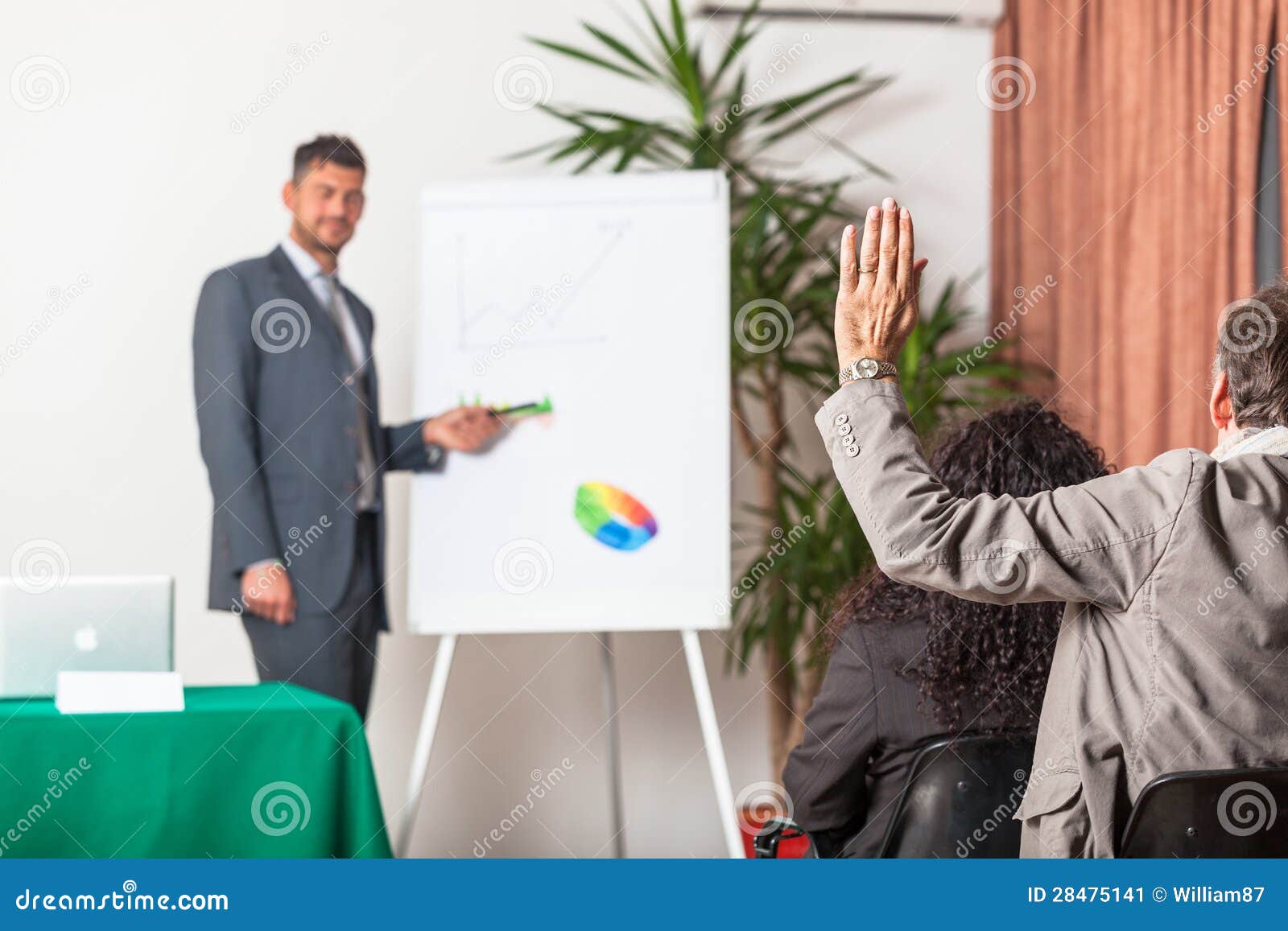 Businessman Explaining Plans Stock Image - Image of presentation, graph ...