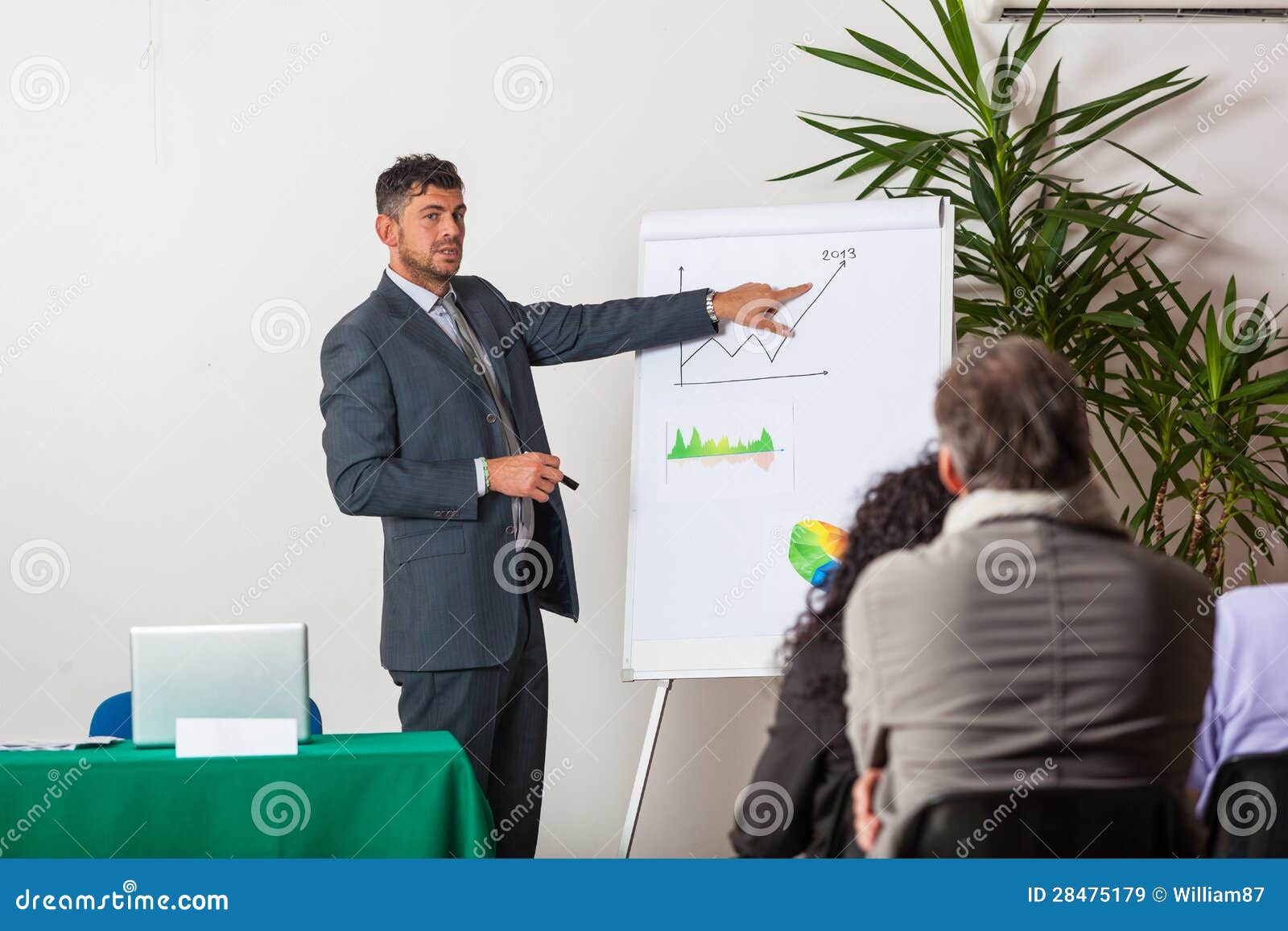 Businessman Explaining Plans Stock Image - Image of adult ...