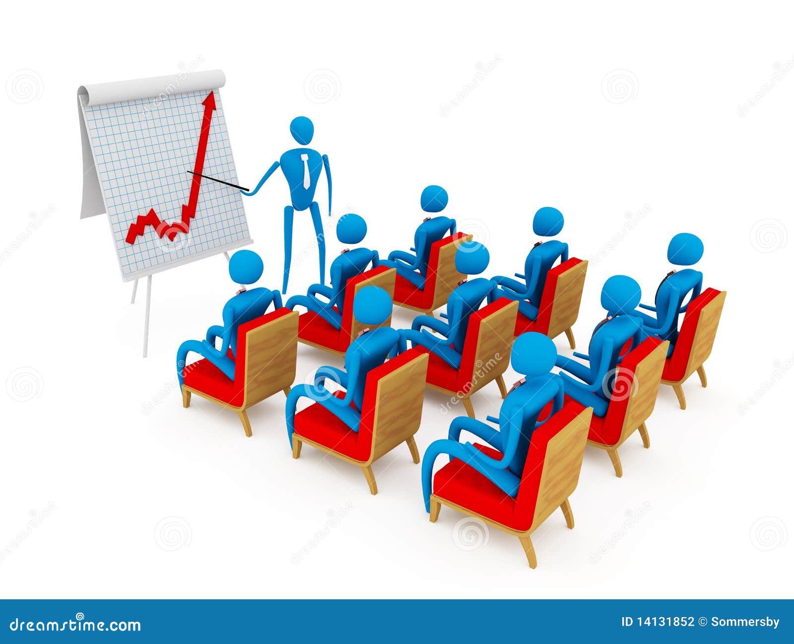 Businessman Explaining And Putting His Finger Vector Cartoon ...