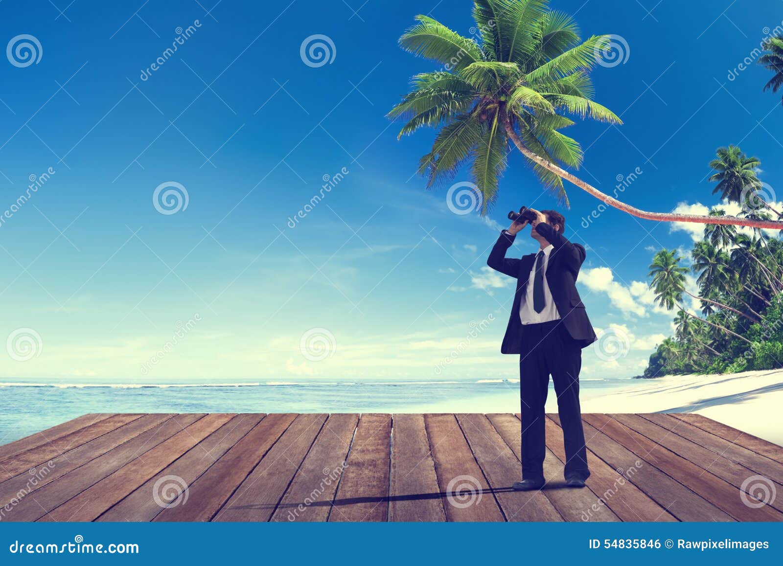 Businessman Exploring Surveillance Journey Leadership Concept Stock ...