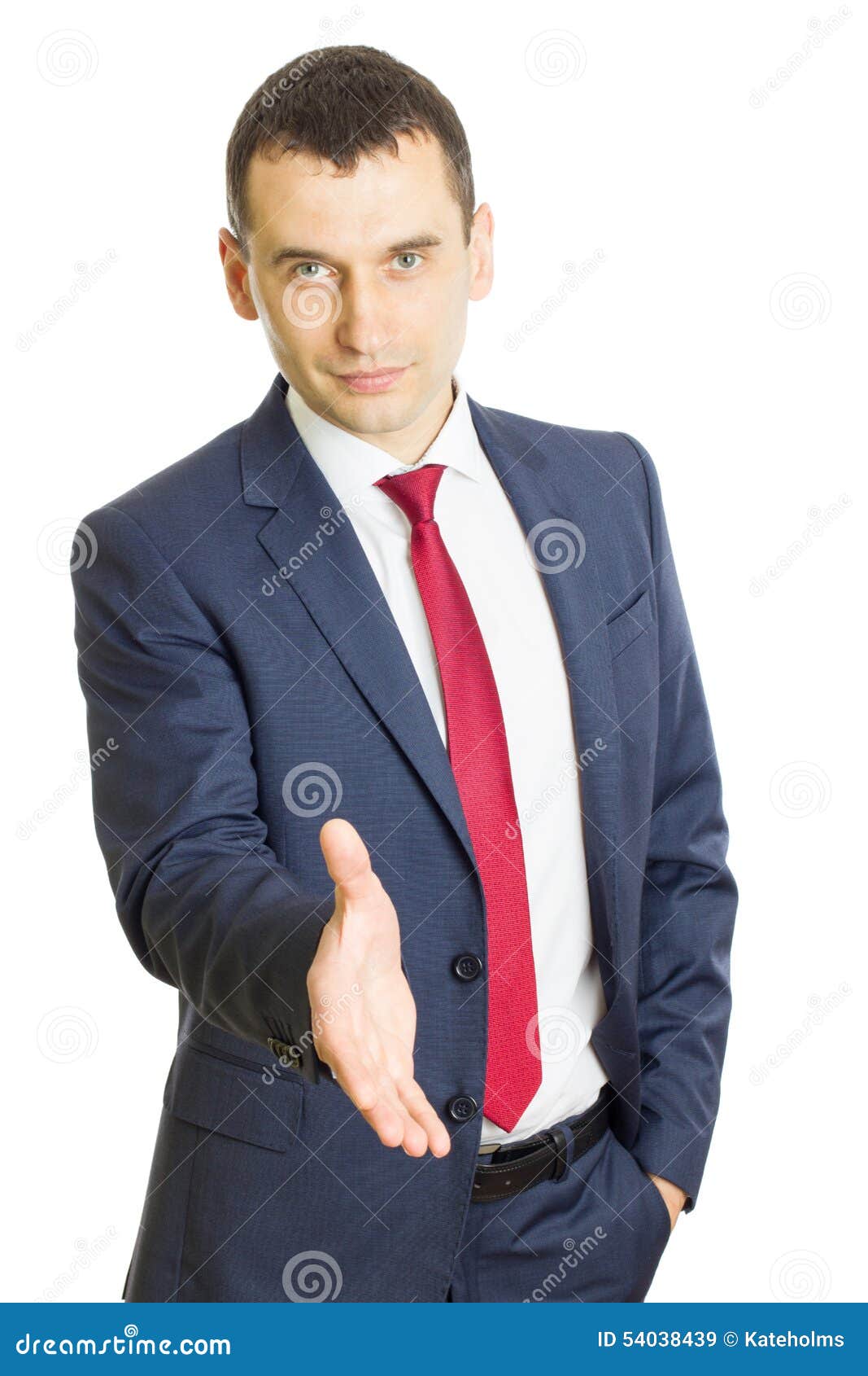 Businessman Extending Hand for Handshake Stock Image - Image of finance ...