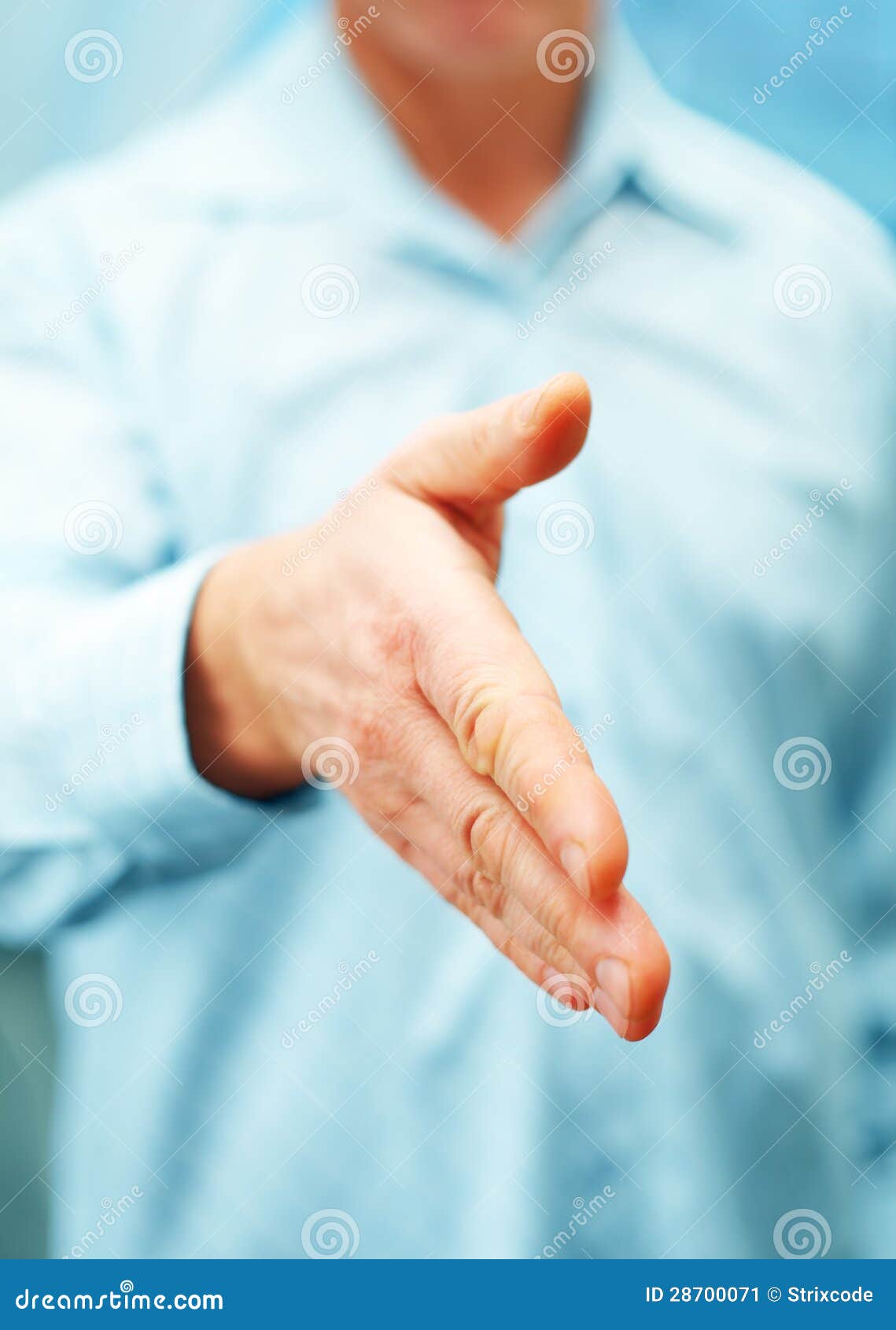 Businessman Extending Hand To Shake Stock Image - Image of professional ...