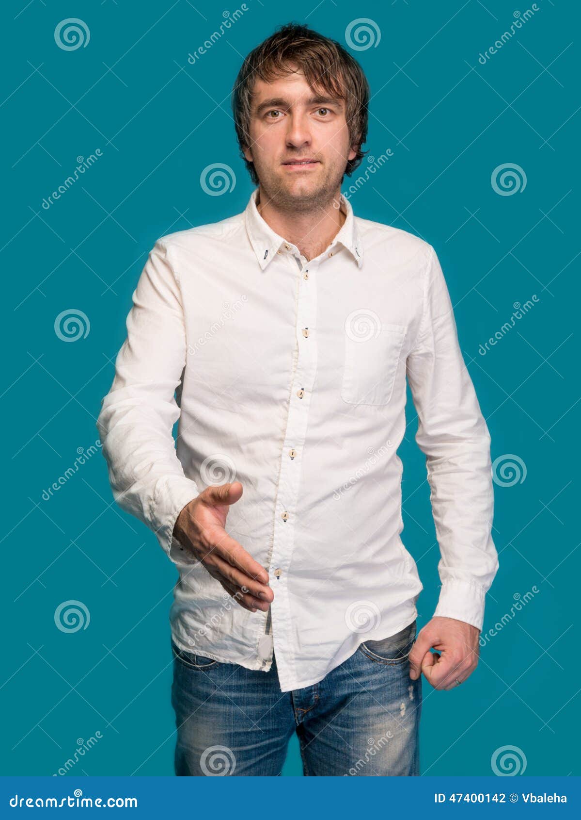 Businessman Extending His Hand for a Handshake Stock Photo - Image of ...