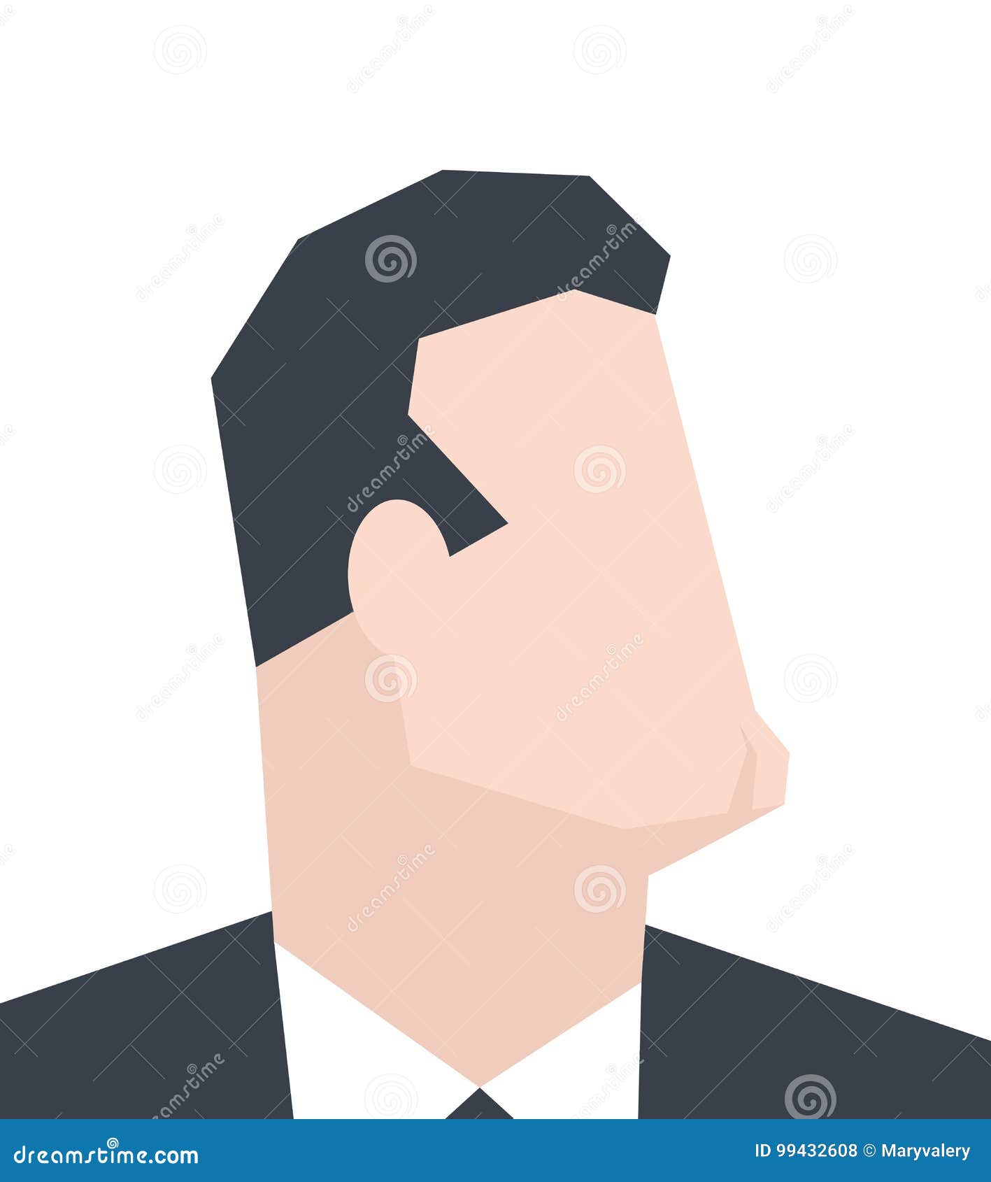 Businessman Face Icon Sign. Manager Head Stock Vector - Illustration of ...