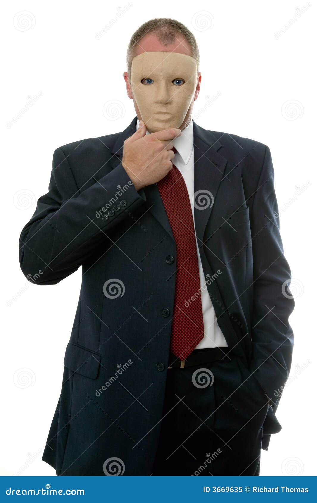 Businessman face mask stock image. Image of head, identification - 3669635