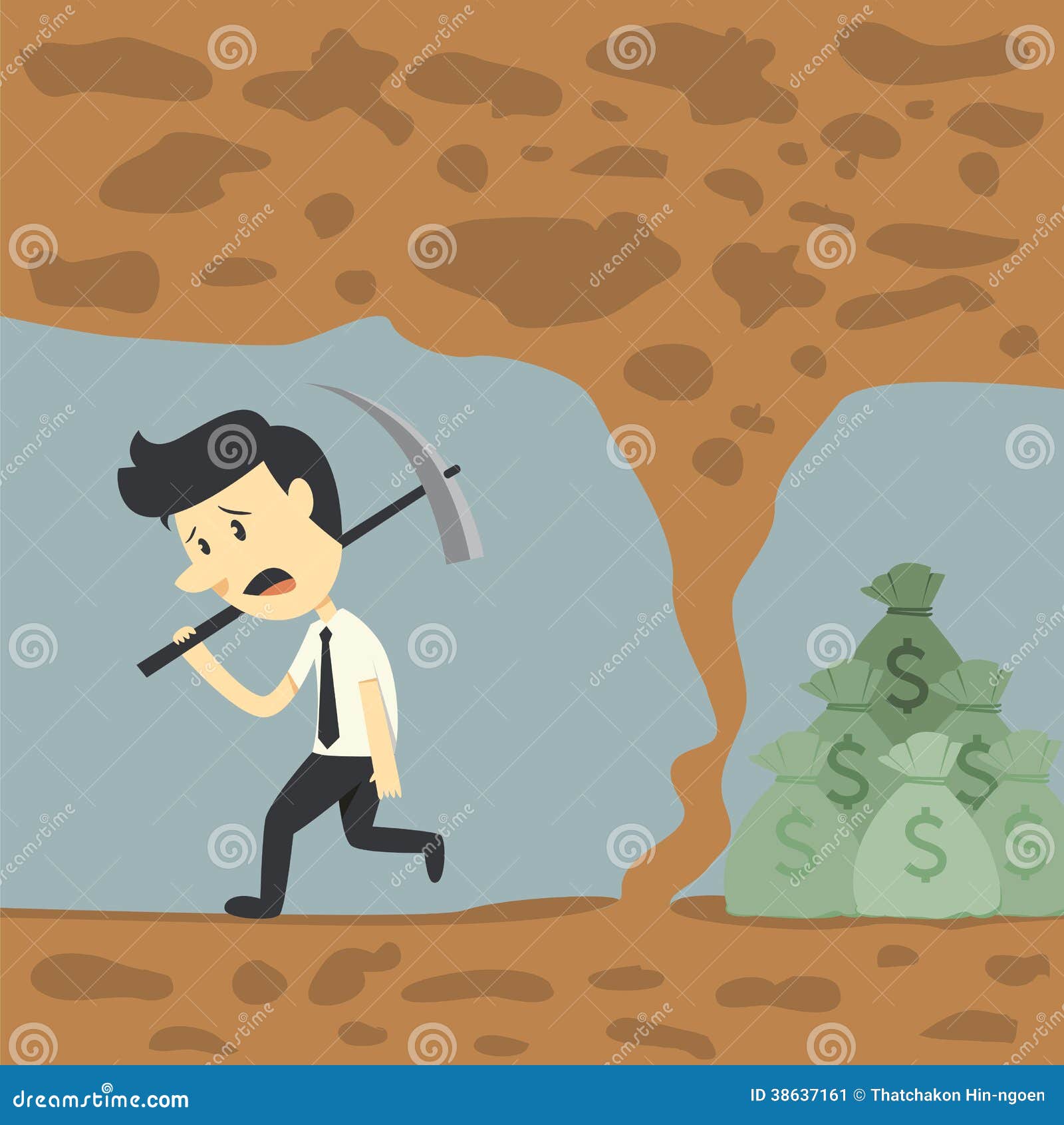 Businessman fail stock vector. Illustration of commerce - 38637161