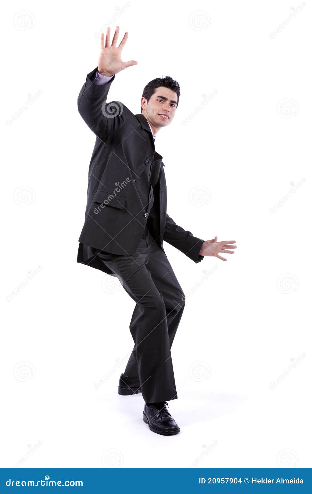 Businessman almost falling stock photo. Image of male - 20957904