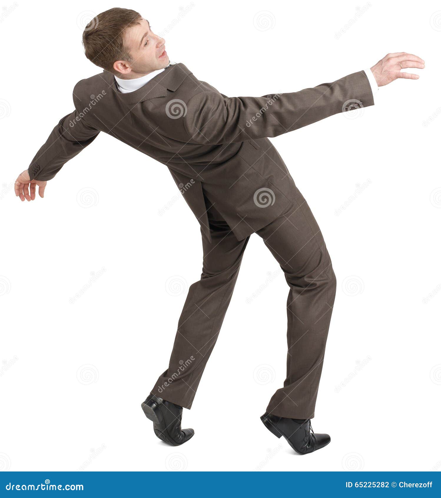 Businessman almost Falling Back Stock Photo - Image of professional ...