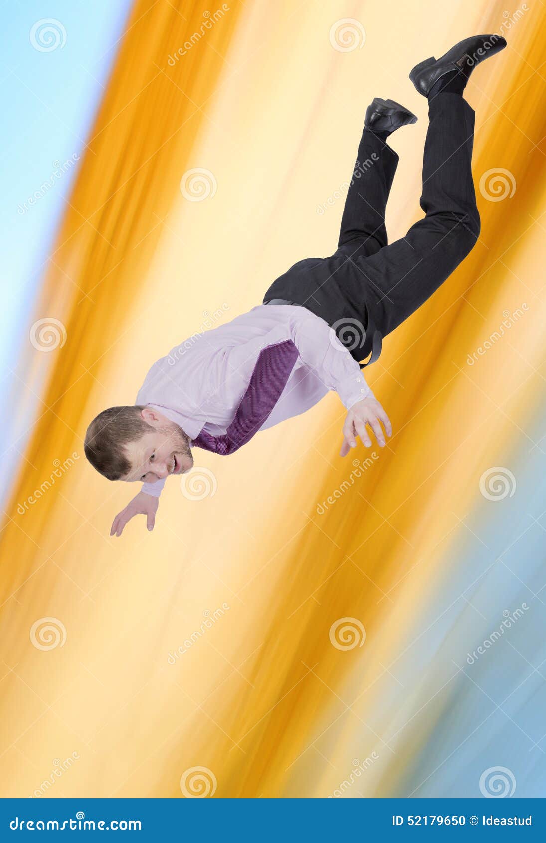 Businessman Falling Down with Abstract Background Stock Photo - Image ...