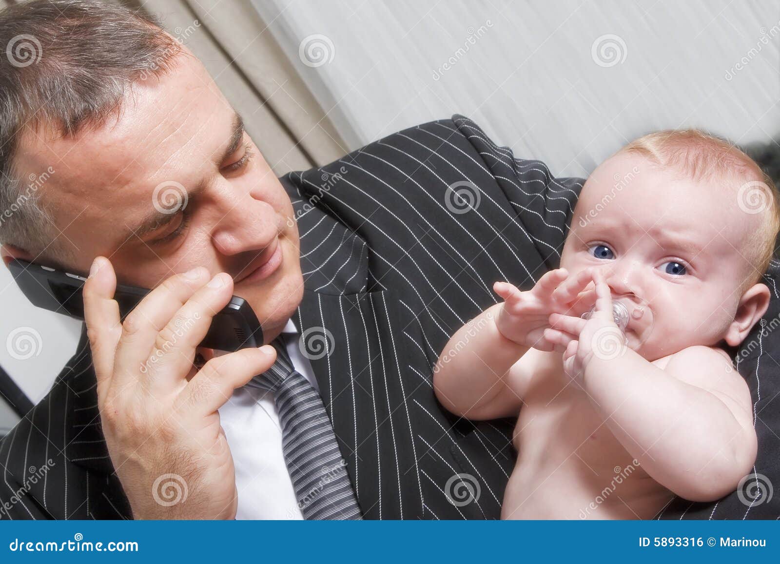 Businessman - father stock photo. Image of baby, completely - 5893316
