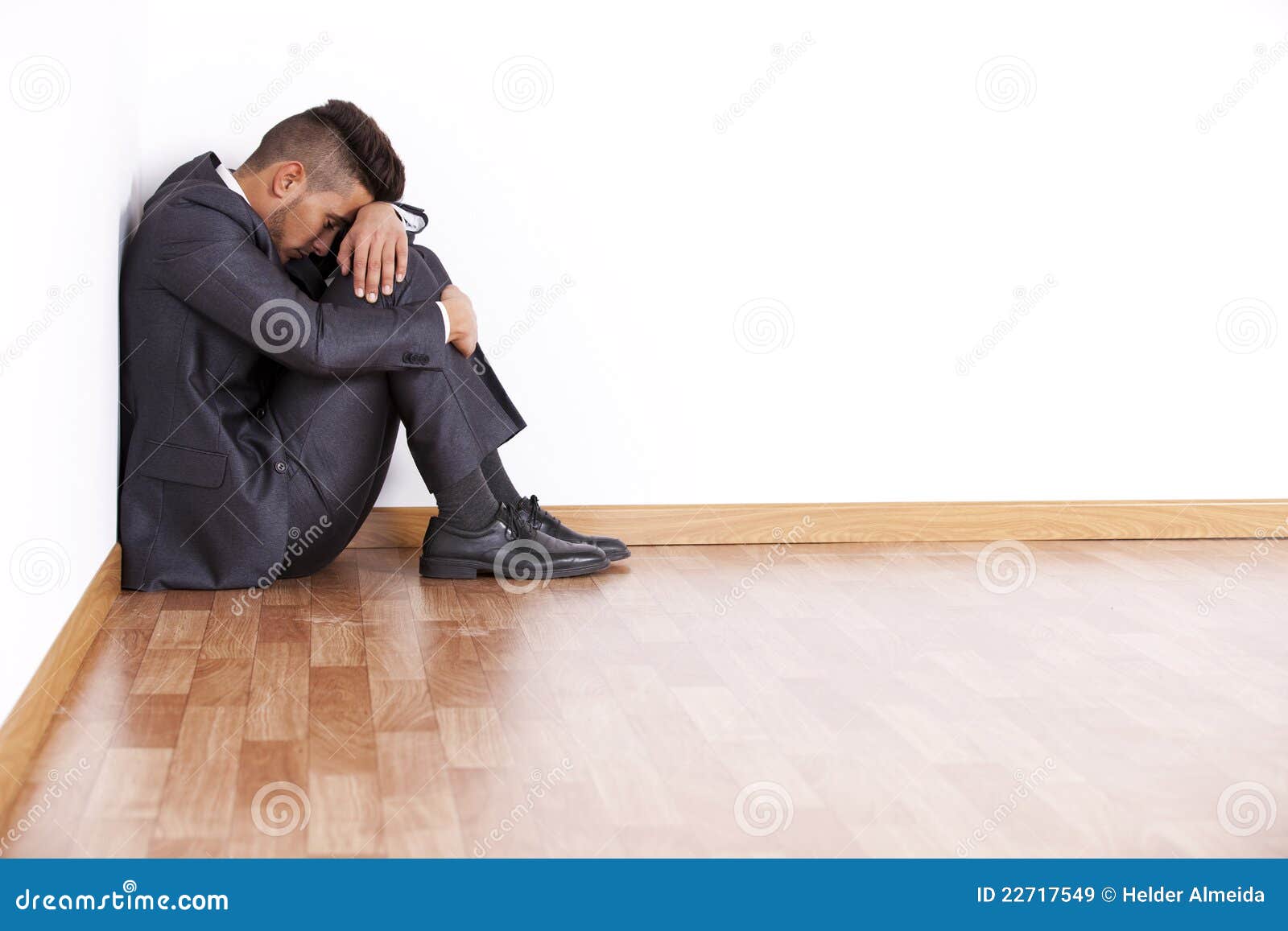 Businessman with fear stock image. Image of male, business - 22717549