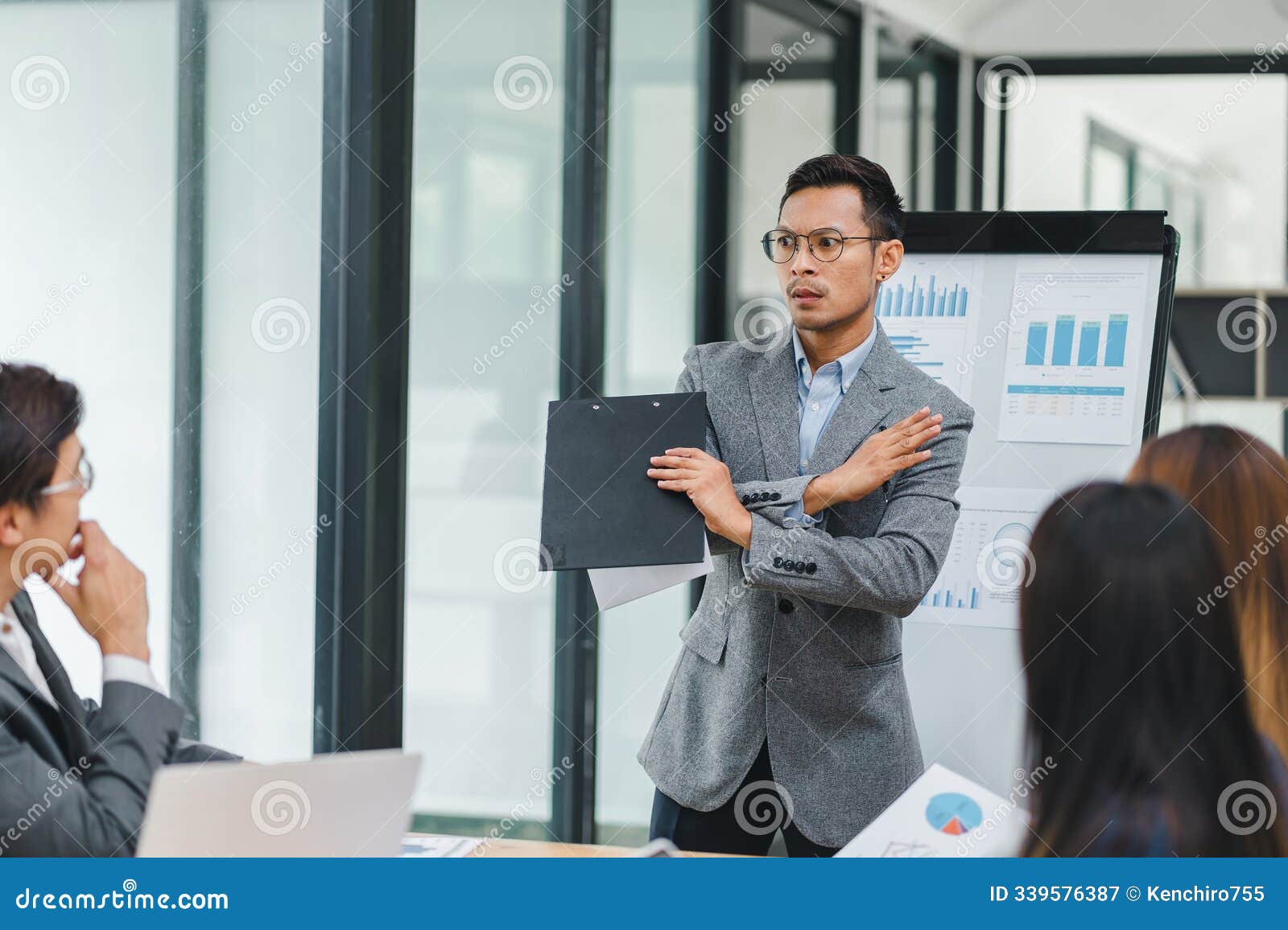 Businessman Feeling Stressed during a Presentation in an Office. Stock ...