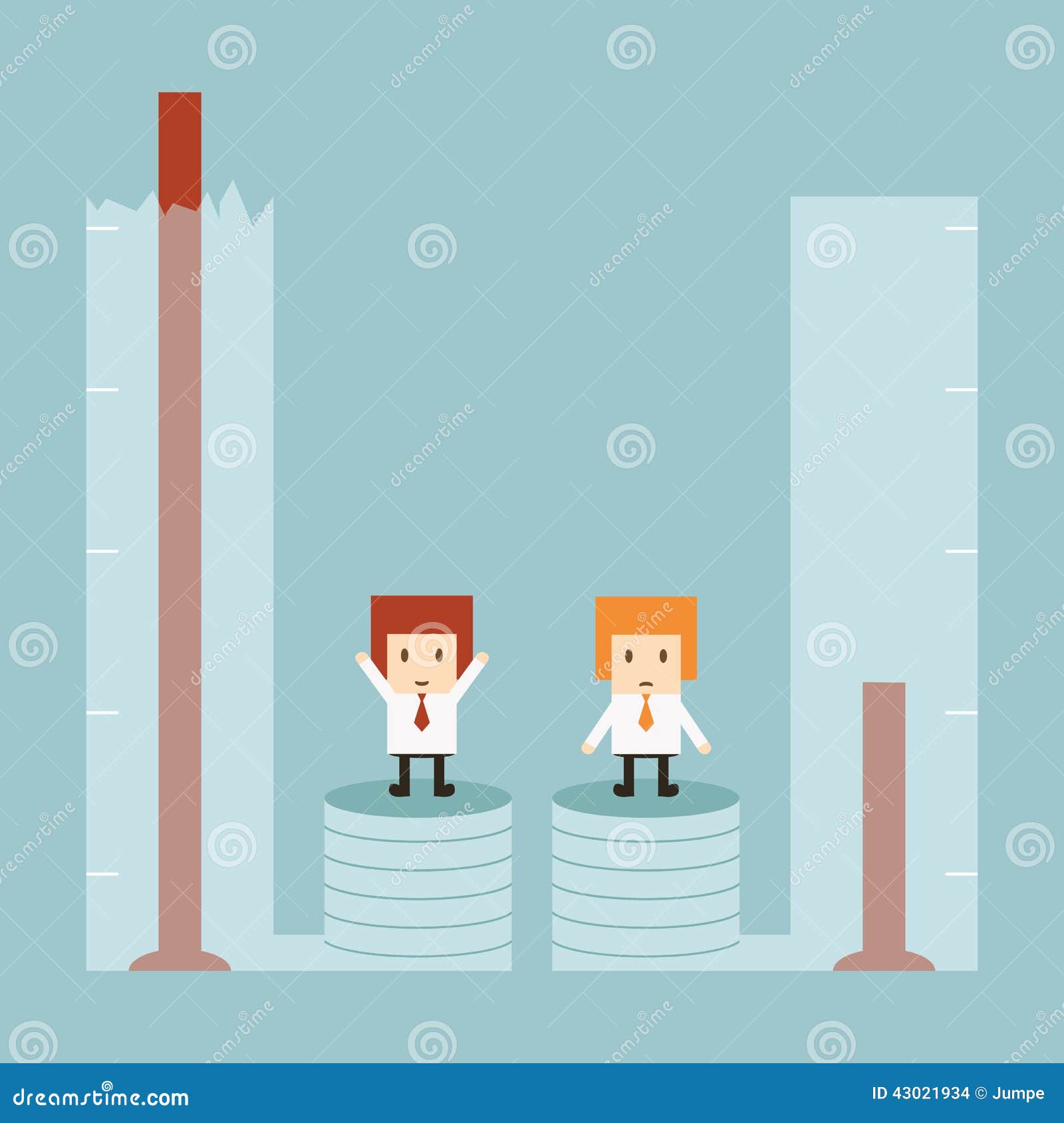 Businessman fight concept stock vector. Illustration of solution - 43021934