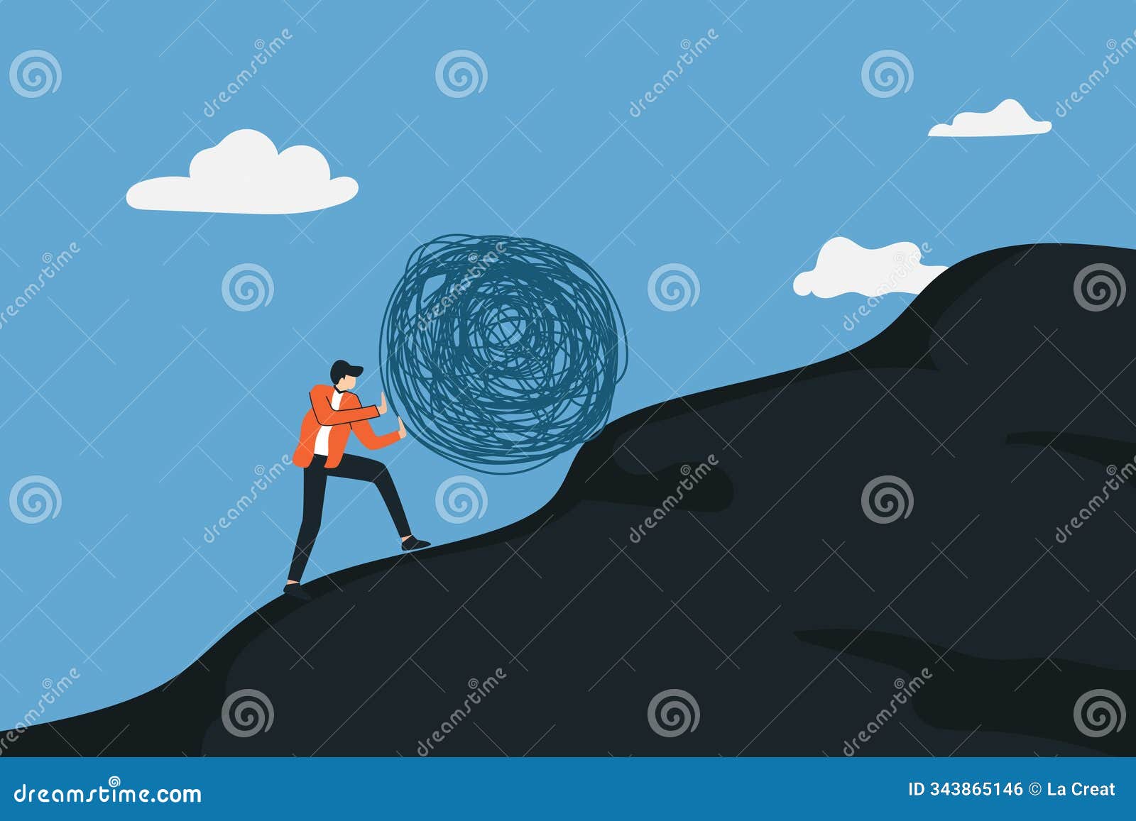 Two Businessman Fighting With Robot In The Tug Of War Competition That ...