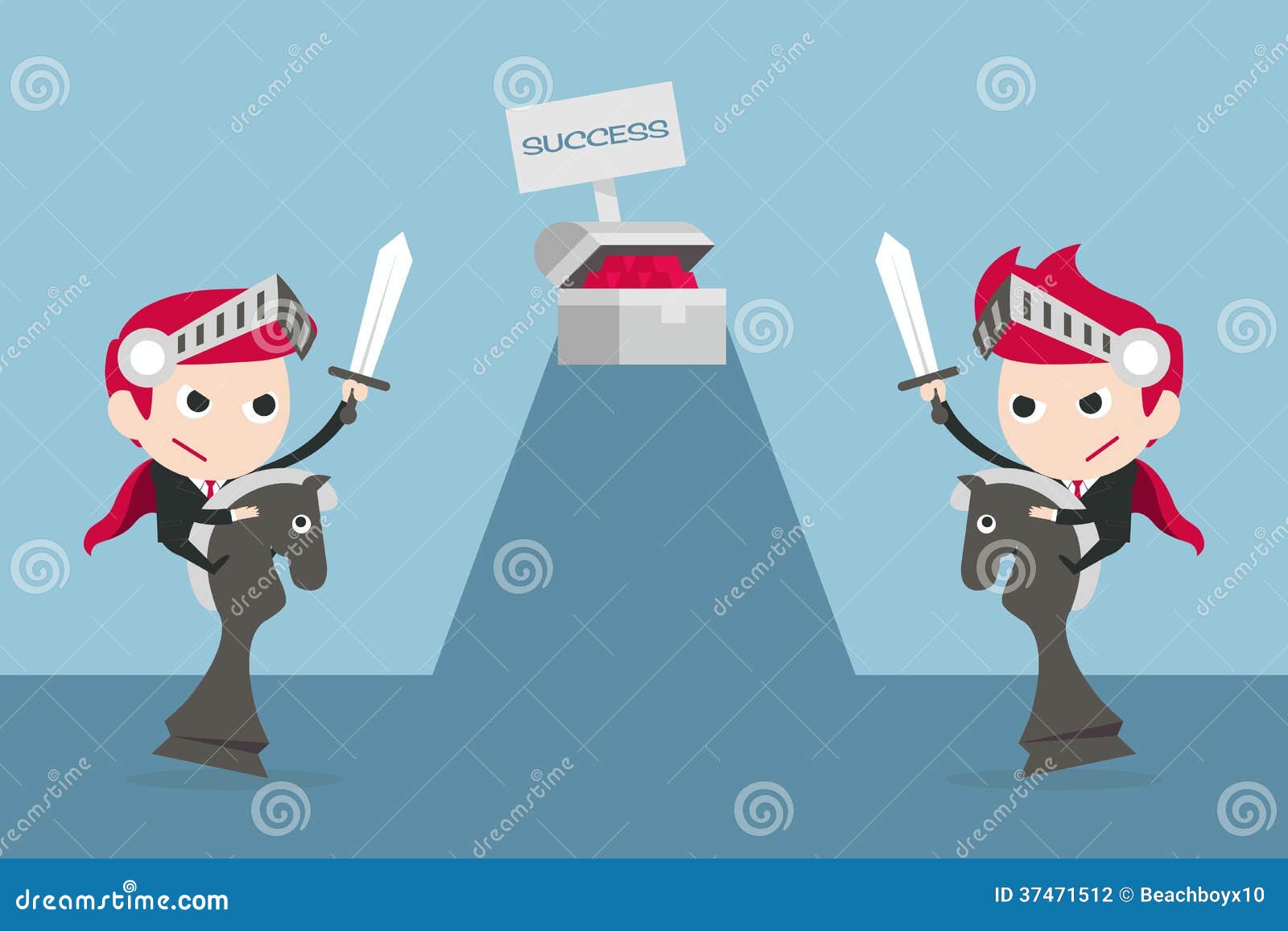 Businessman fighting stock vector. Illustration of leader - 37471512