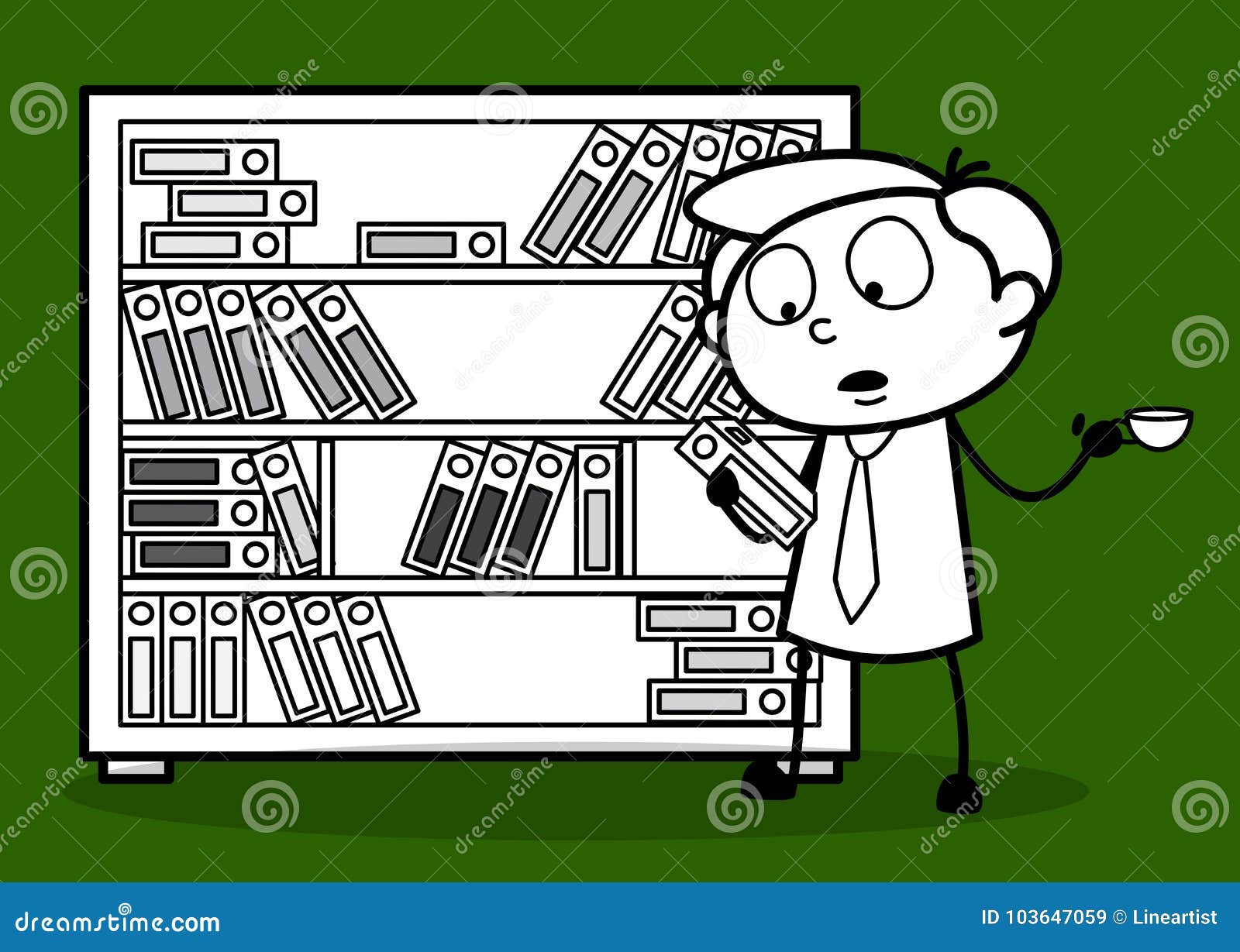 Businessman Finding Himself Going To Be Busy And Colleague Helps Him ...