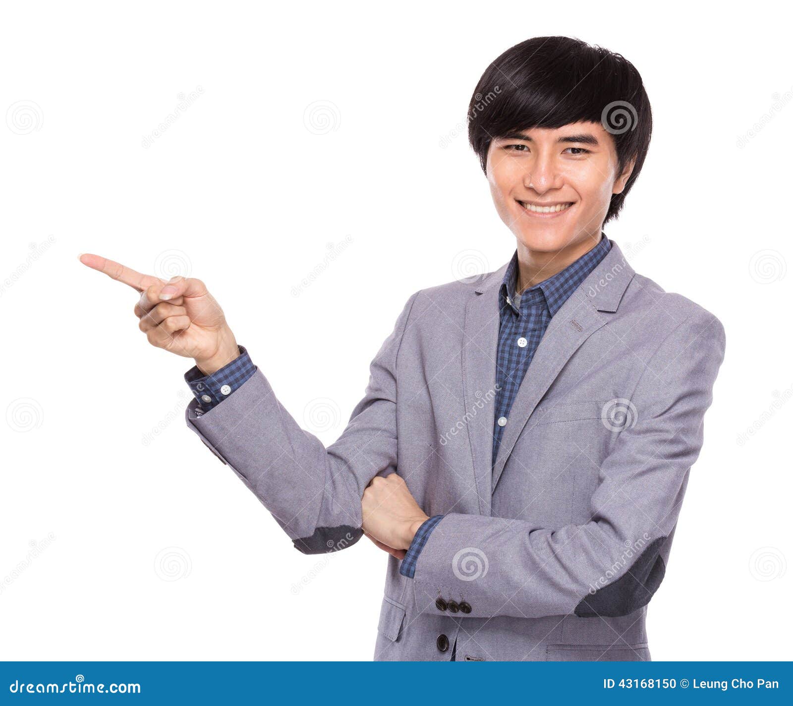 Businessman Finger Point Out Stock Photo - Image of executive, present ...