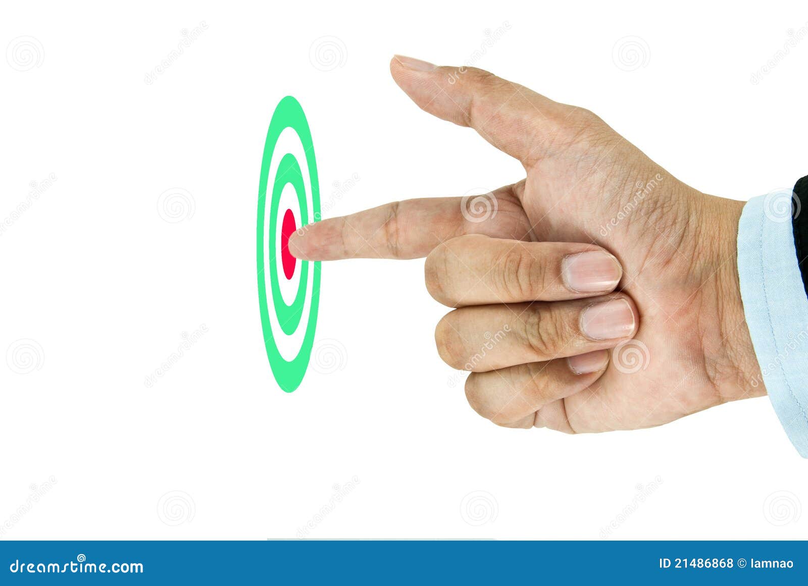 Businessman Finger Pointing To the Target Stock Photo - Image of ...