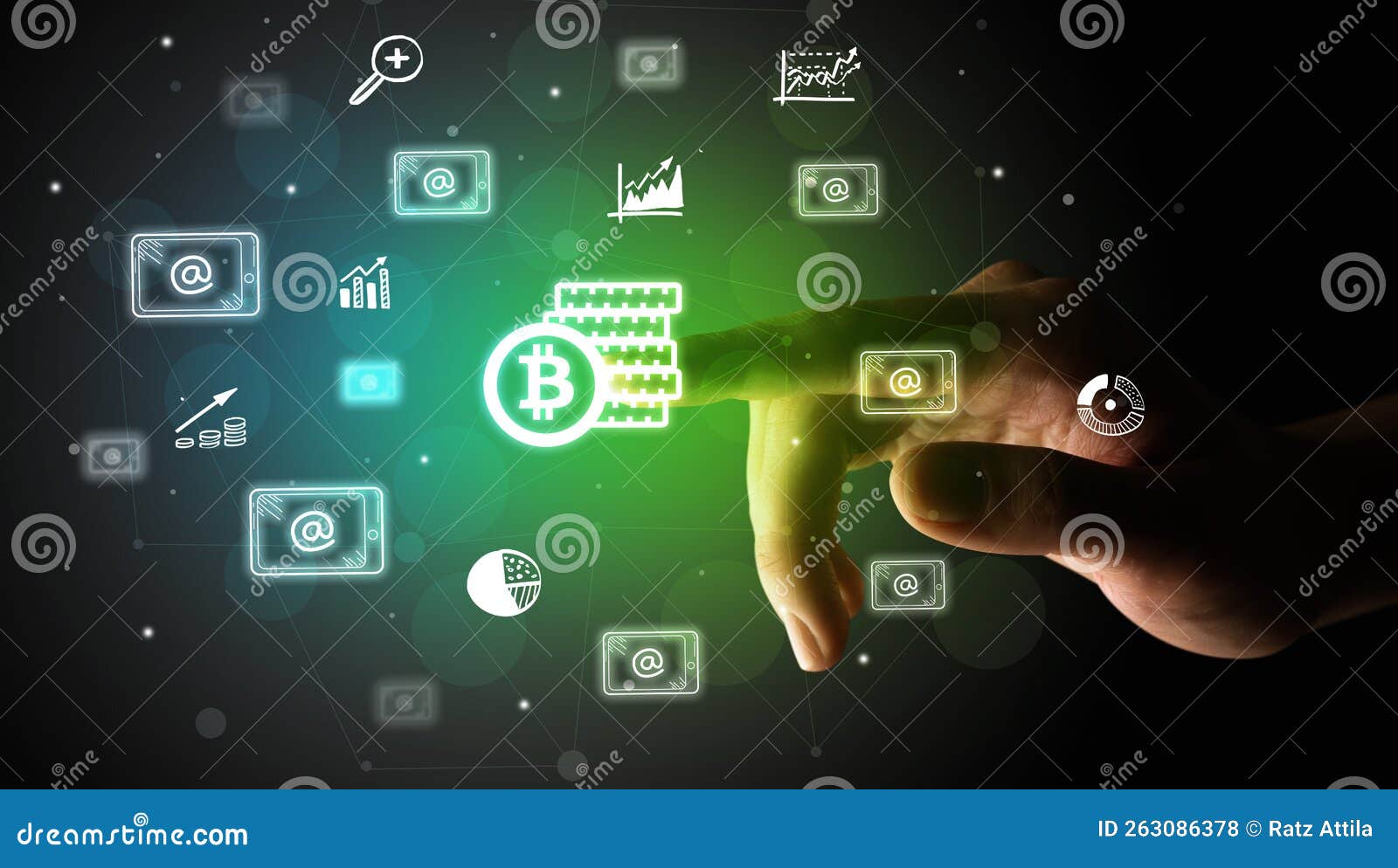 Businessman Finger Touching on Screen Multimedia Interface with Hand ... Businessman Finger Touching on Screen Multimedia Interface with Hand ...