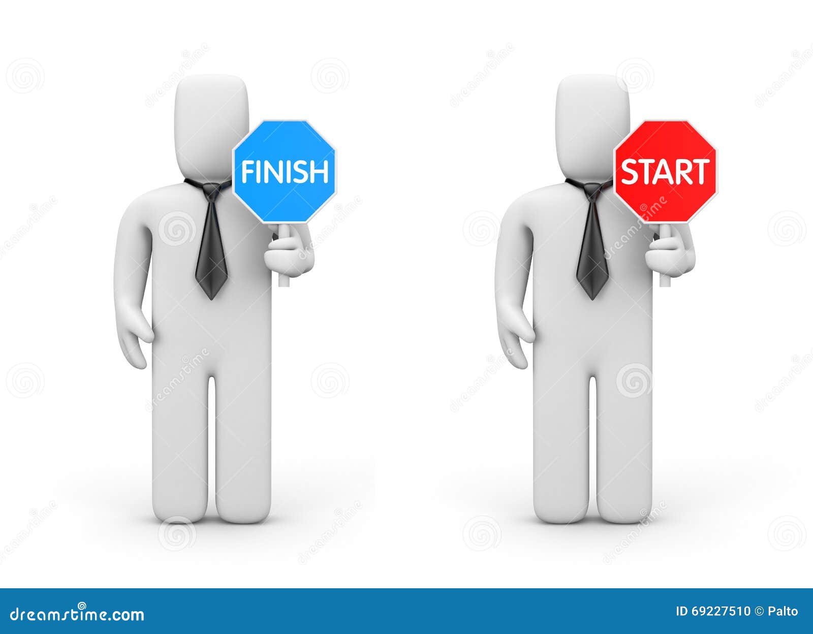 Businessman and Finish Sign Stock Illustration - Illustration of design ...