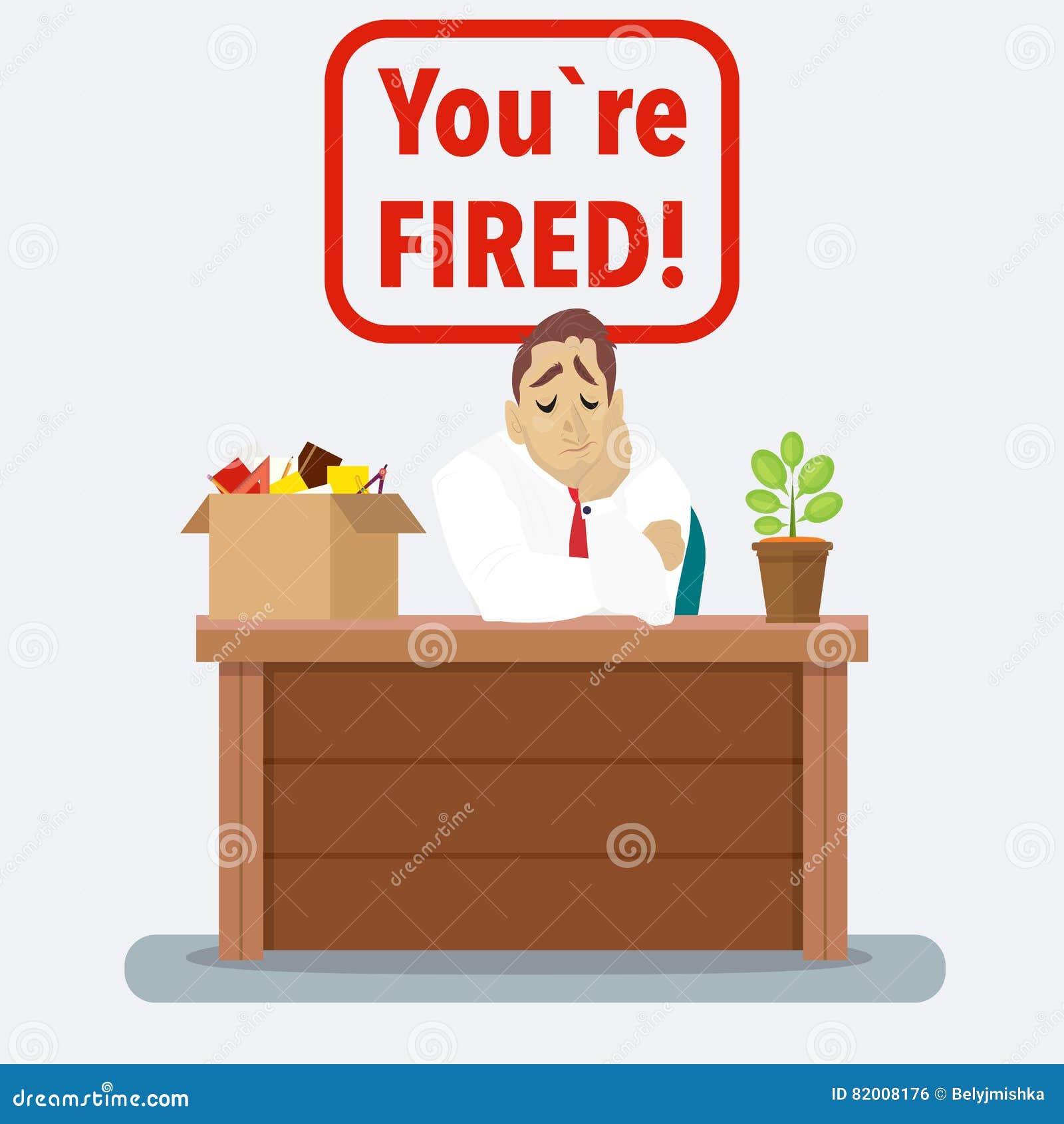 3d Man Businessman -FIRED! Stock Photo | CartoonDealer.com #29028492