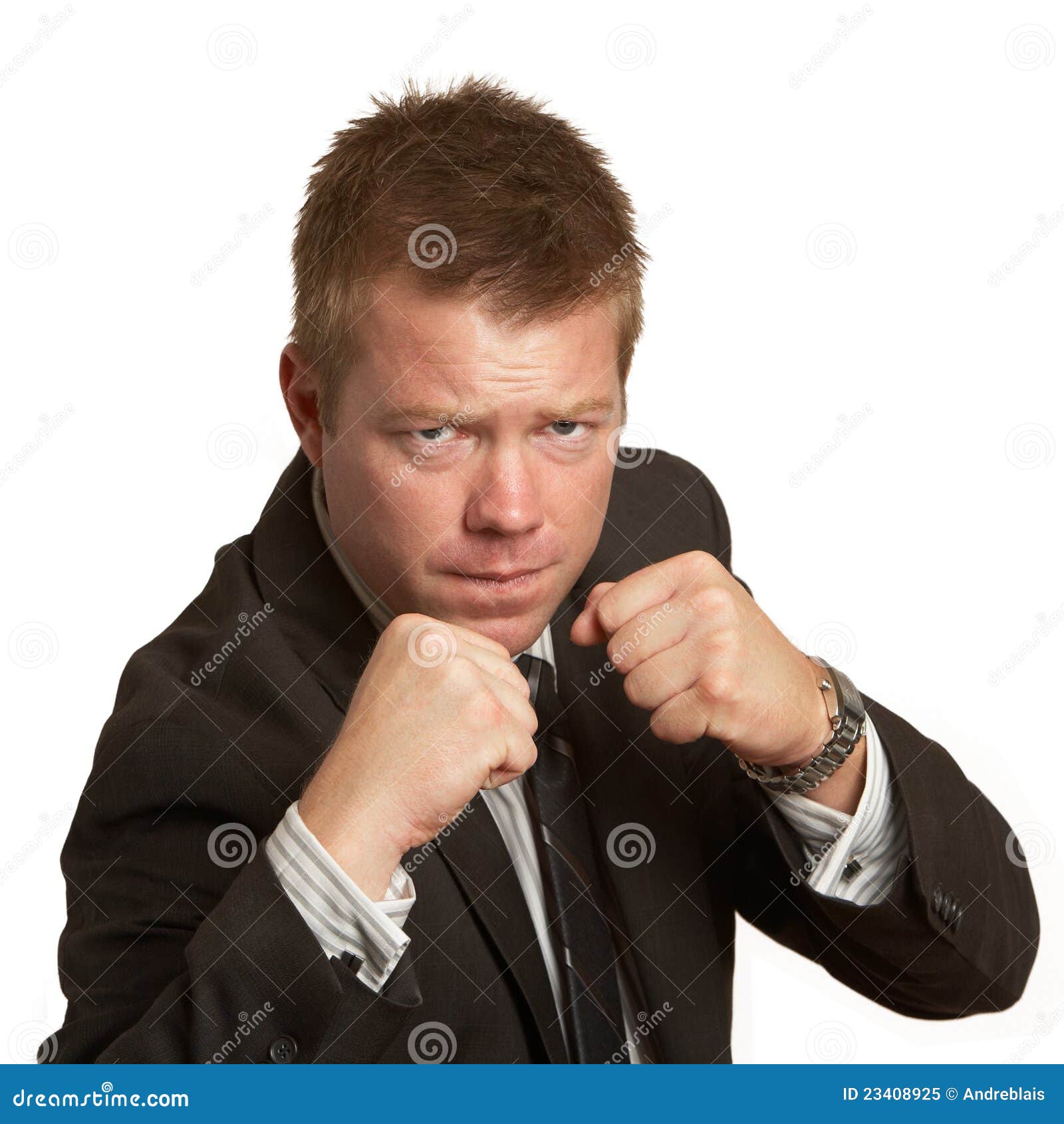 Businessman fists fight stock image. Image of angry, eyes - 23408925