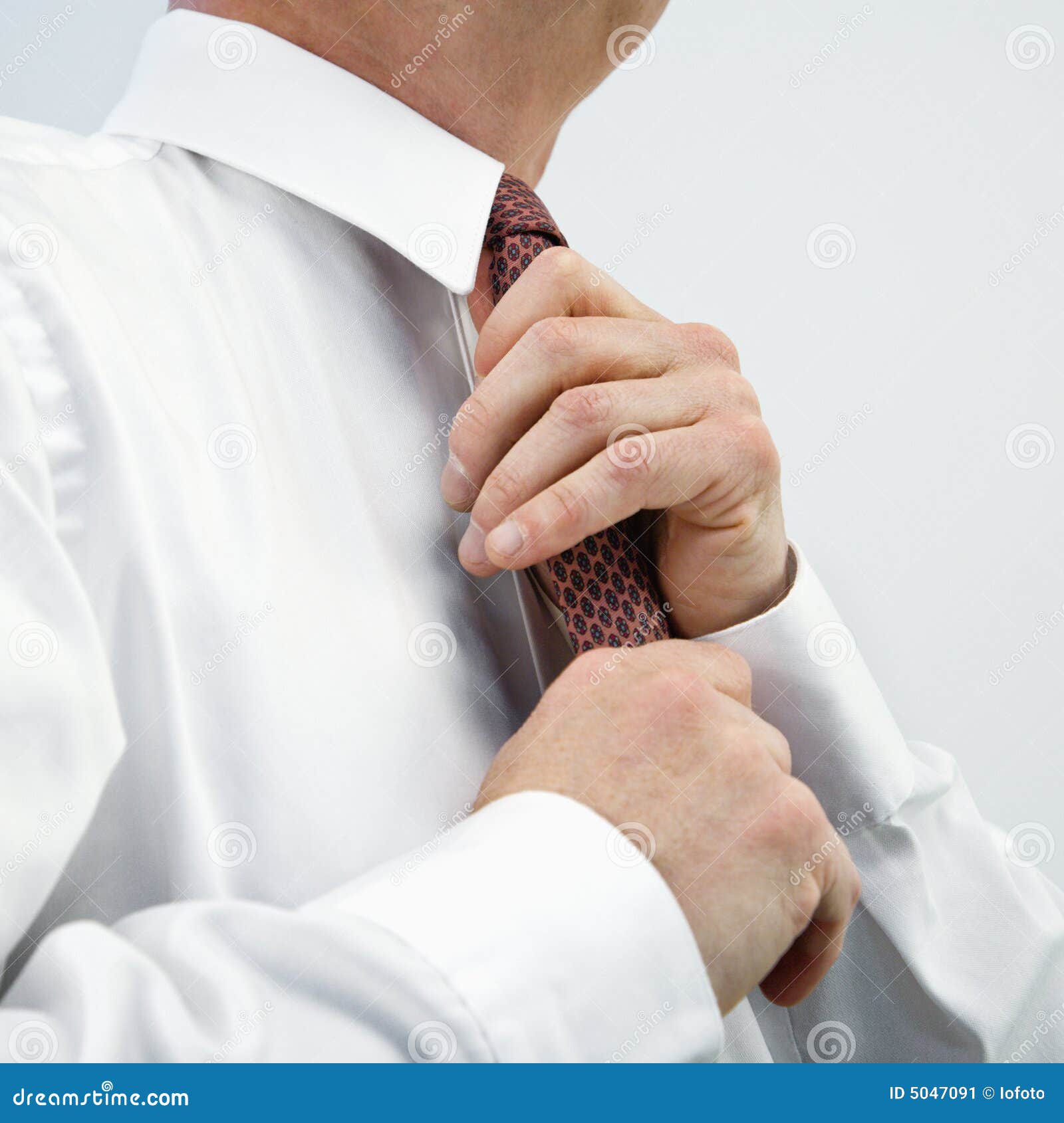 Businessman fixing tie stock image. Image of close, fashion - 5047091