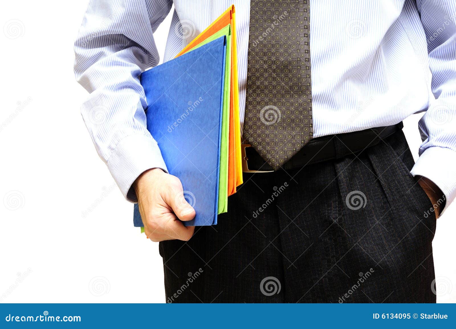 Businessman with folder stock image. Image of paperwork - 6134095