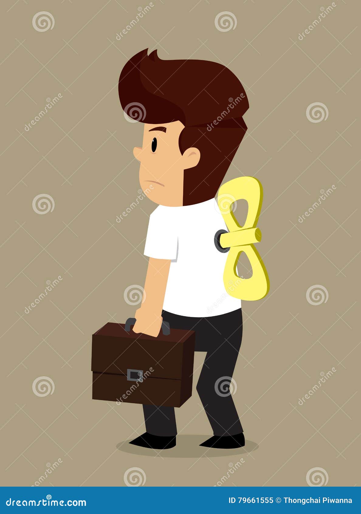 Businessman Following Crowd Of People. Low Poly Style Royalty-Free ...