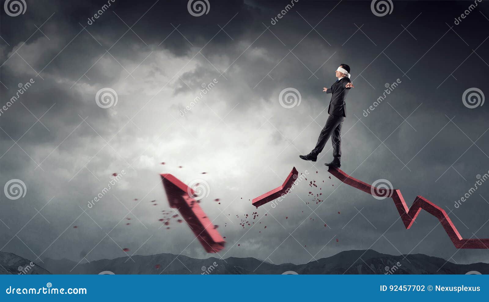 Businessman Forced To Face Problem Stock Photo - Image of businessman ...