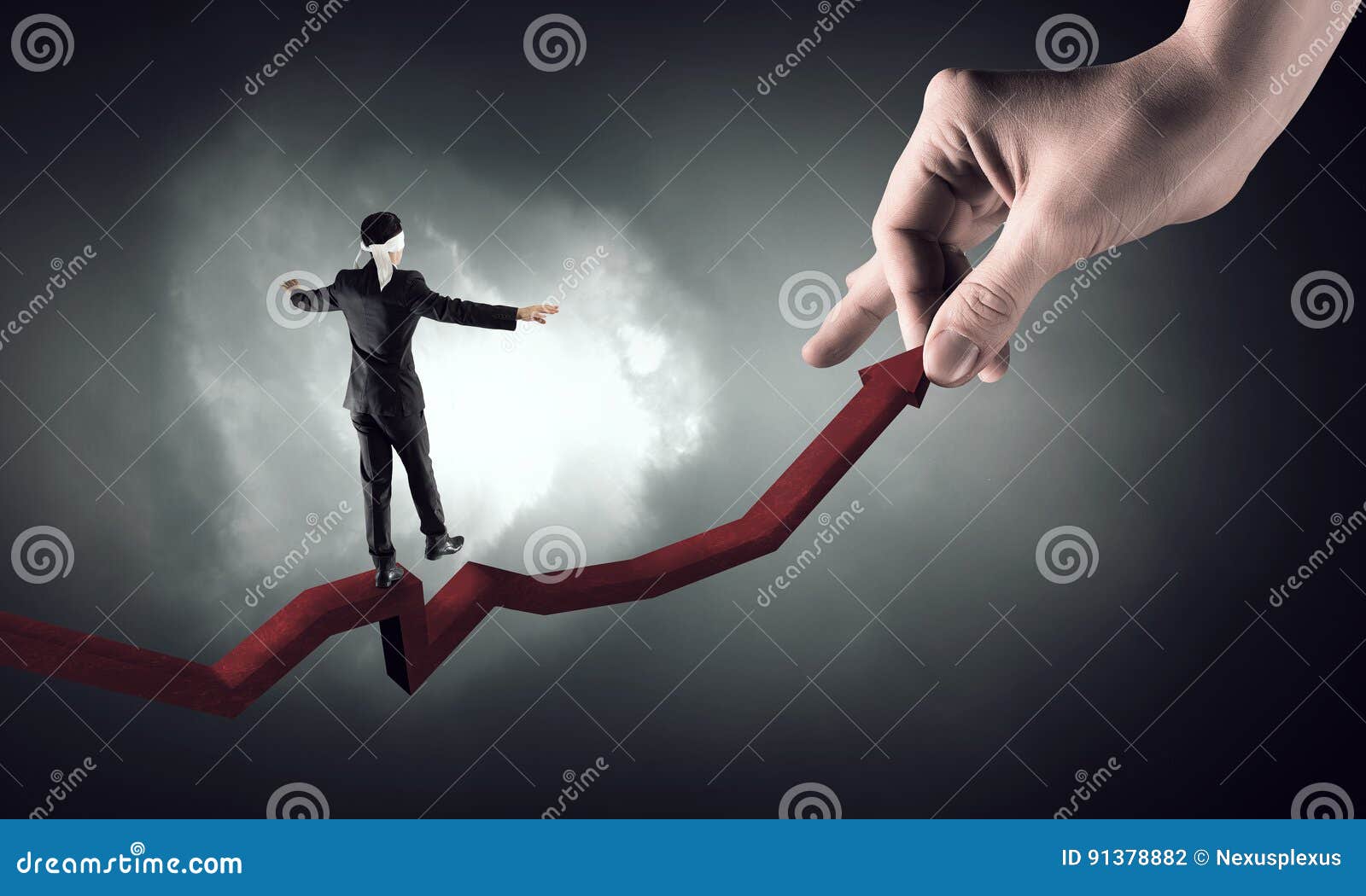 Businessman Forced To Face Problem Stock Photo - Image of achievement ...