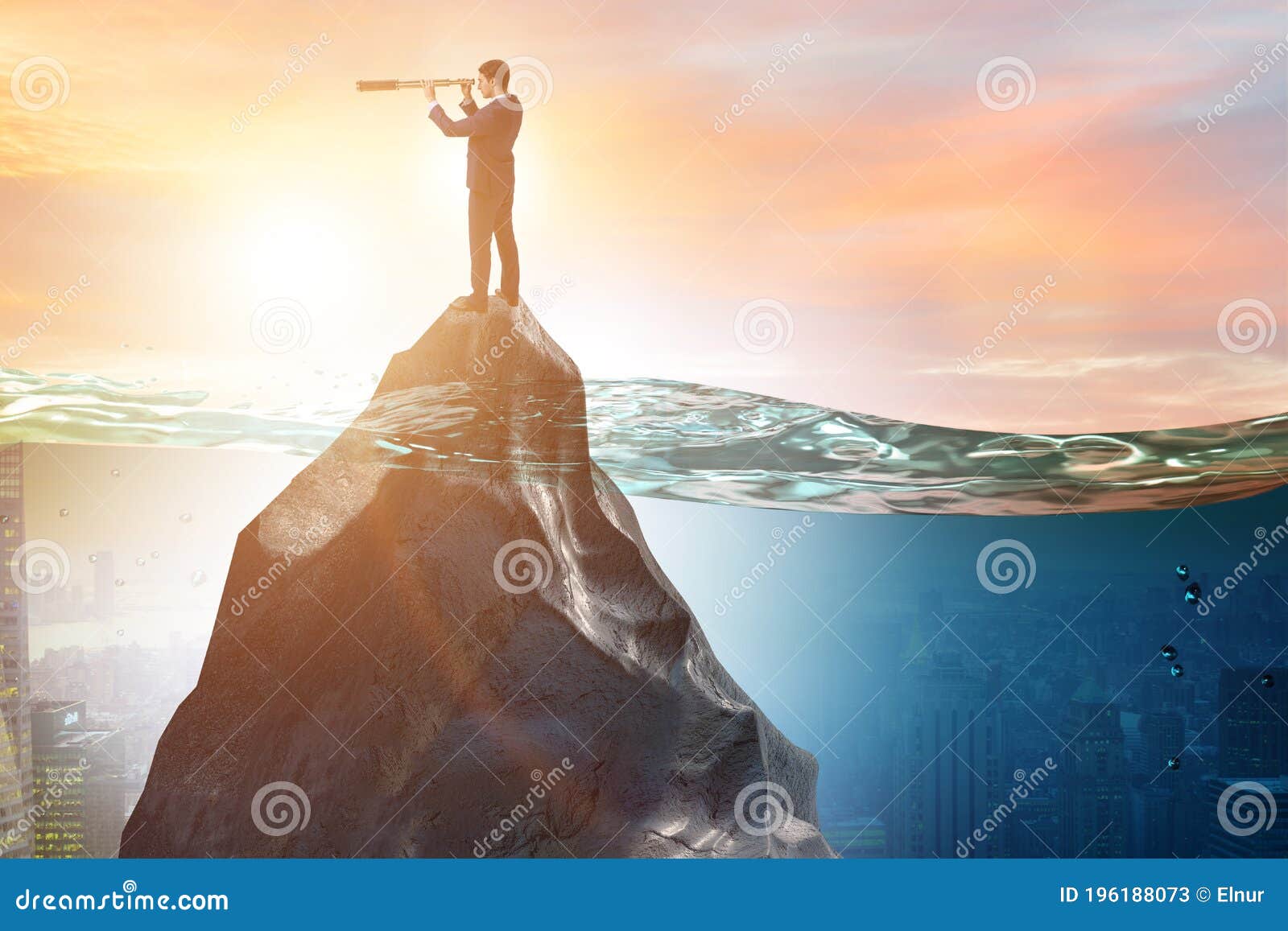 Businessman in Forecasting and Business Planning Concept Stock Image ...