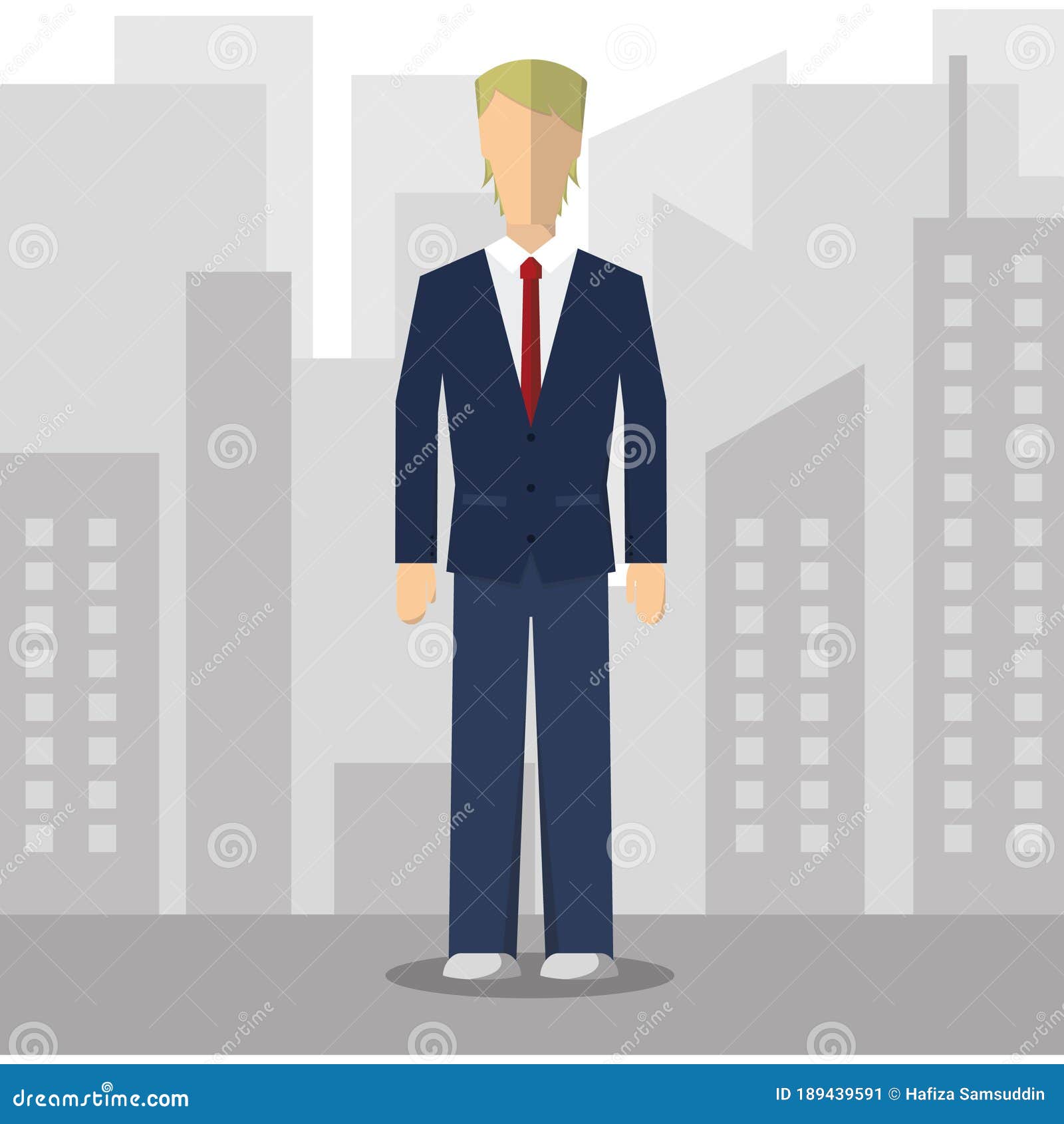 Businessman in Formal Attire. Vector Illustration Decorative Design ...